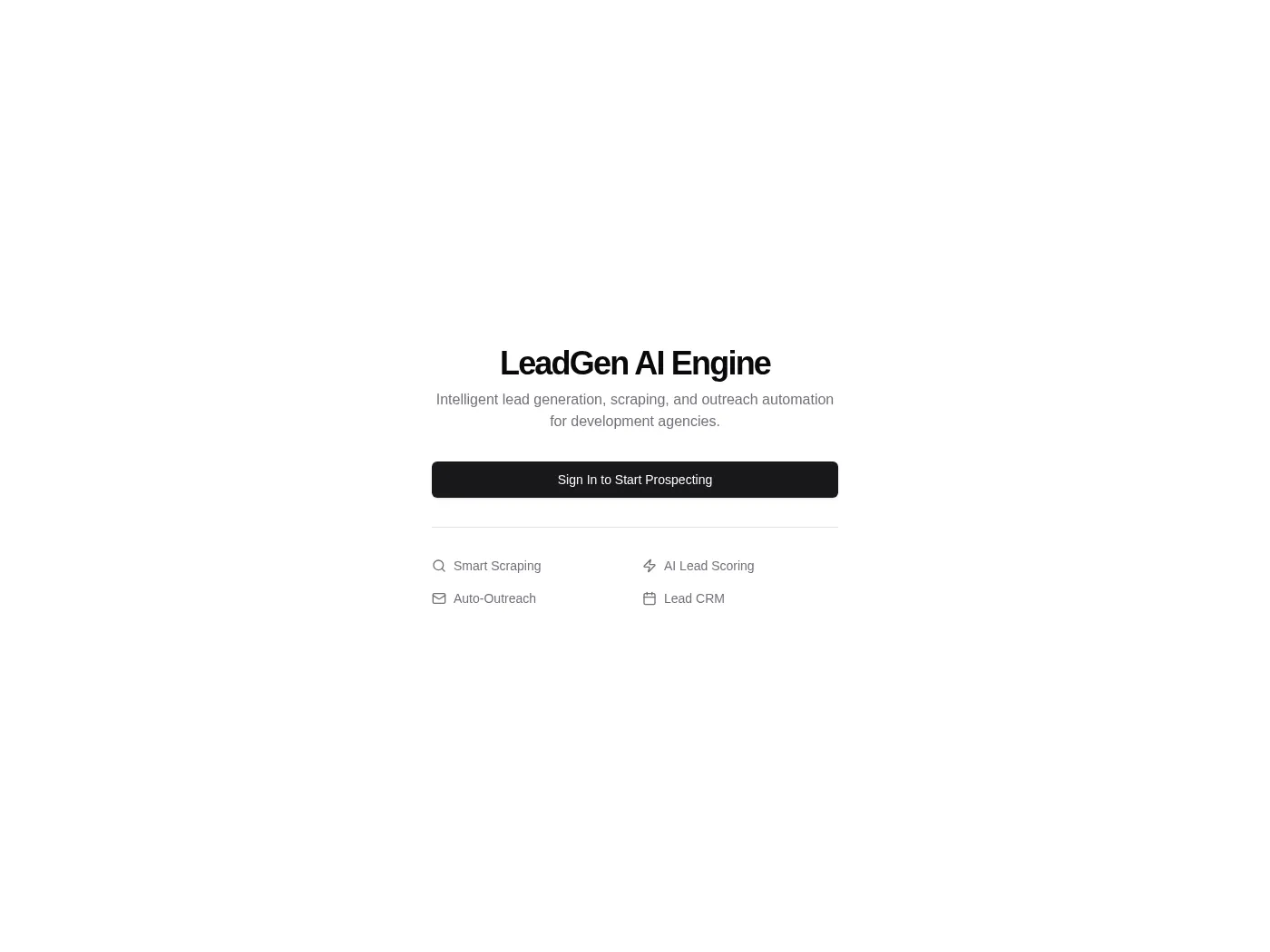 LeadGen AI Engine