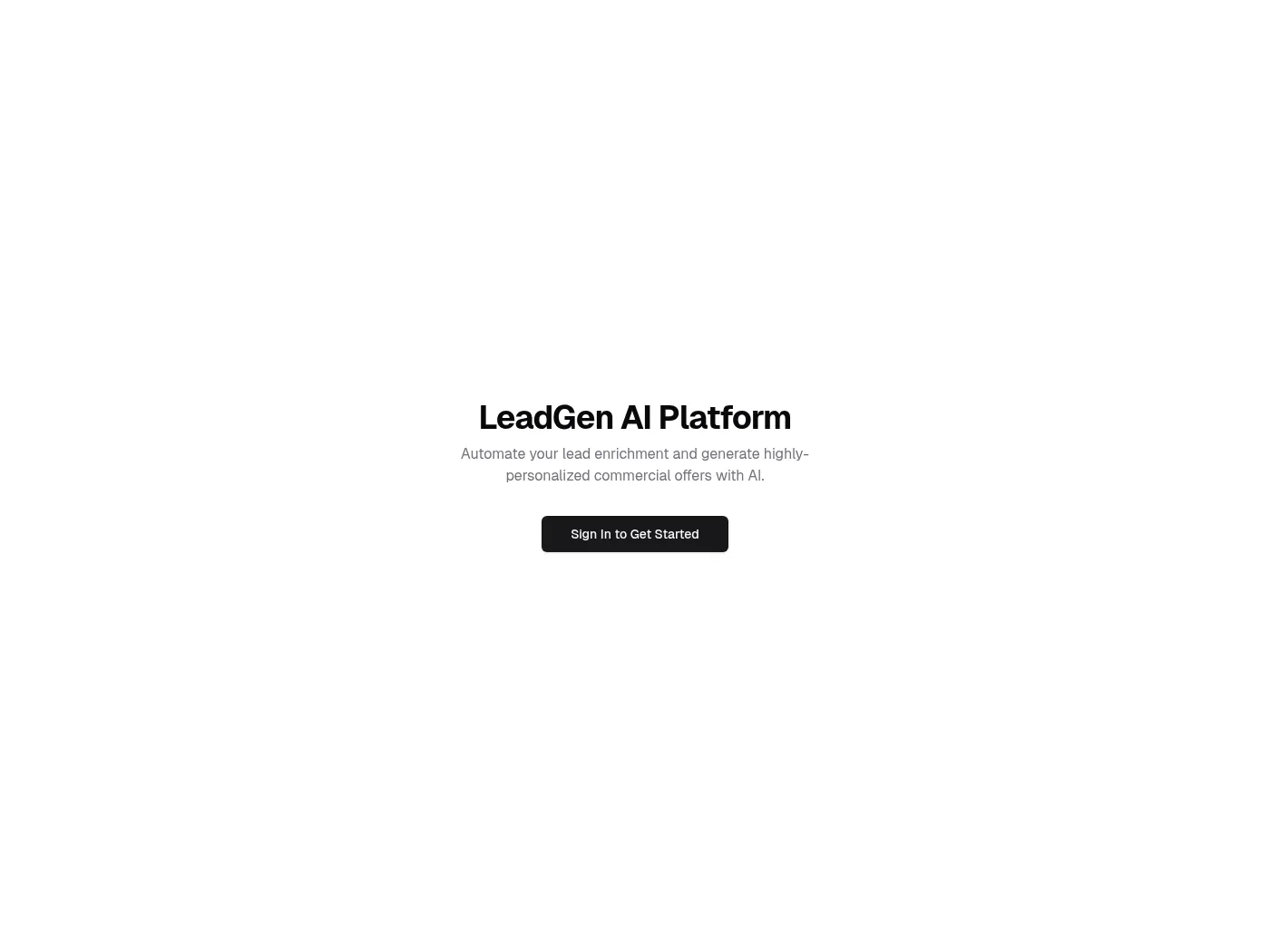 LeadGen AI Platform