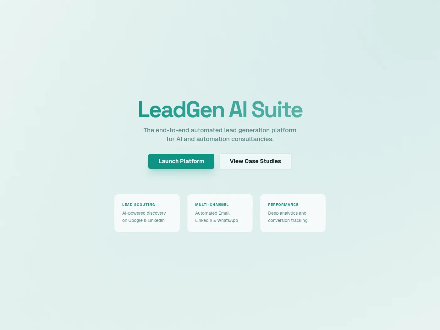LeadGen AI Suite