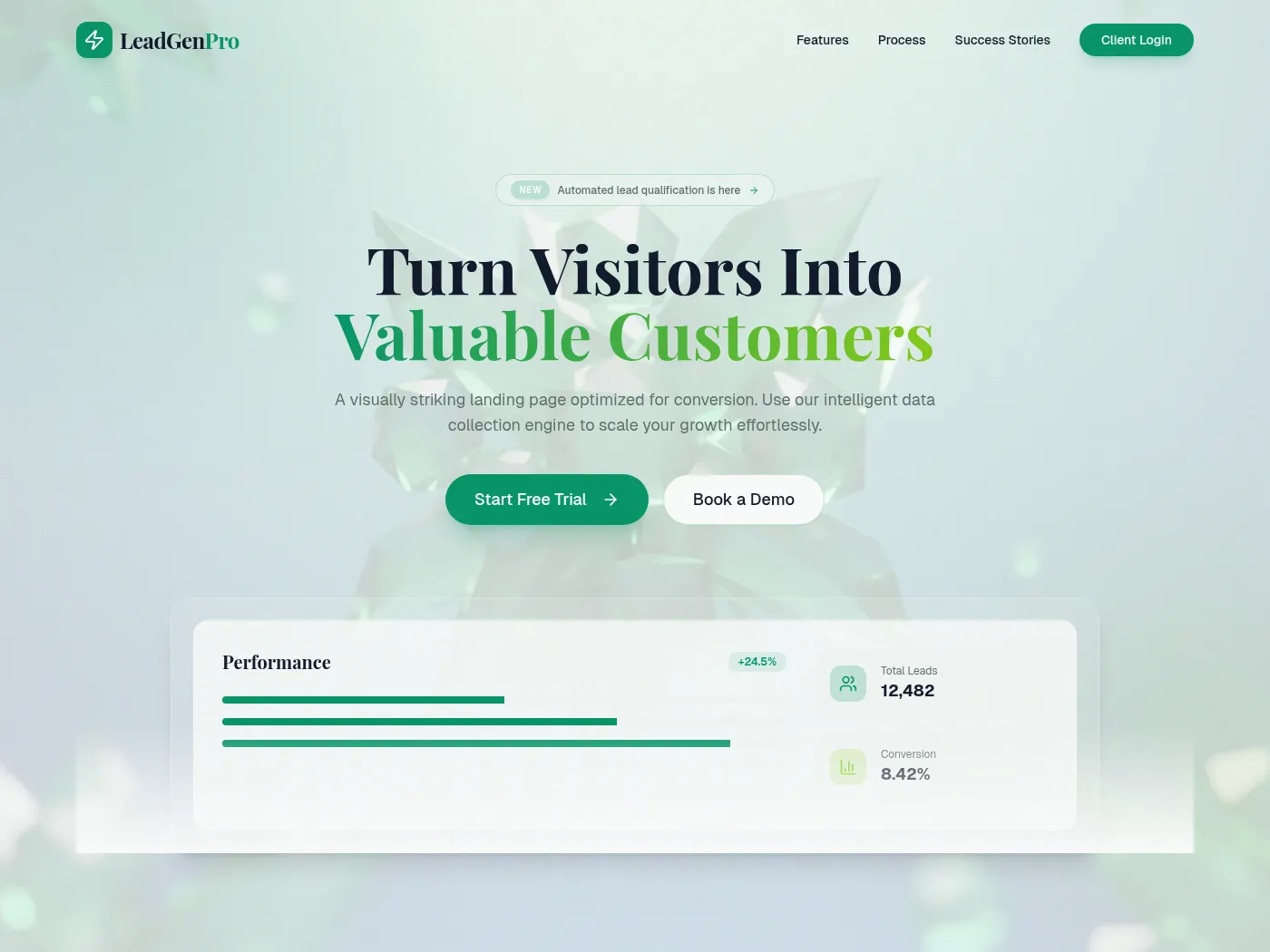 LeadGen Landing Pro