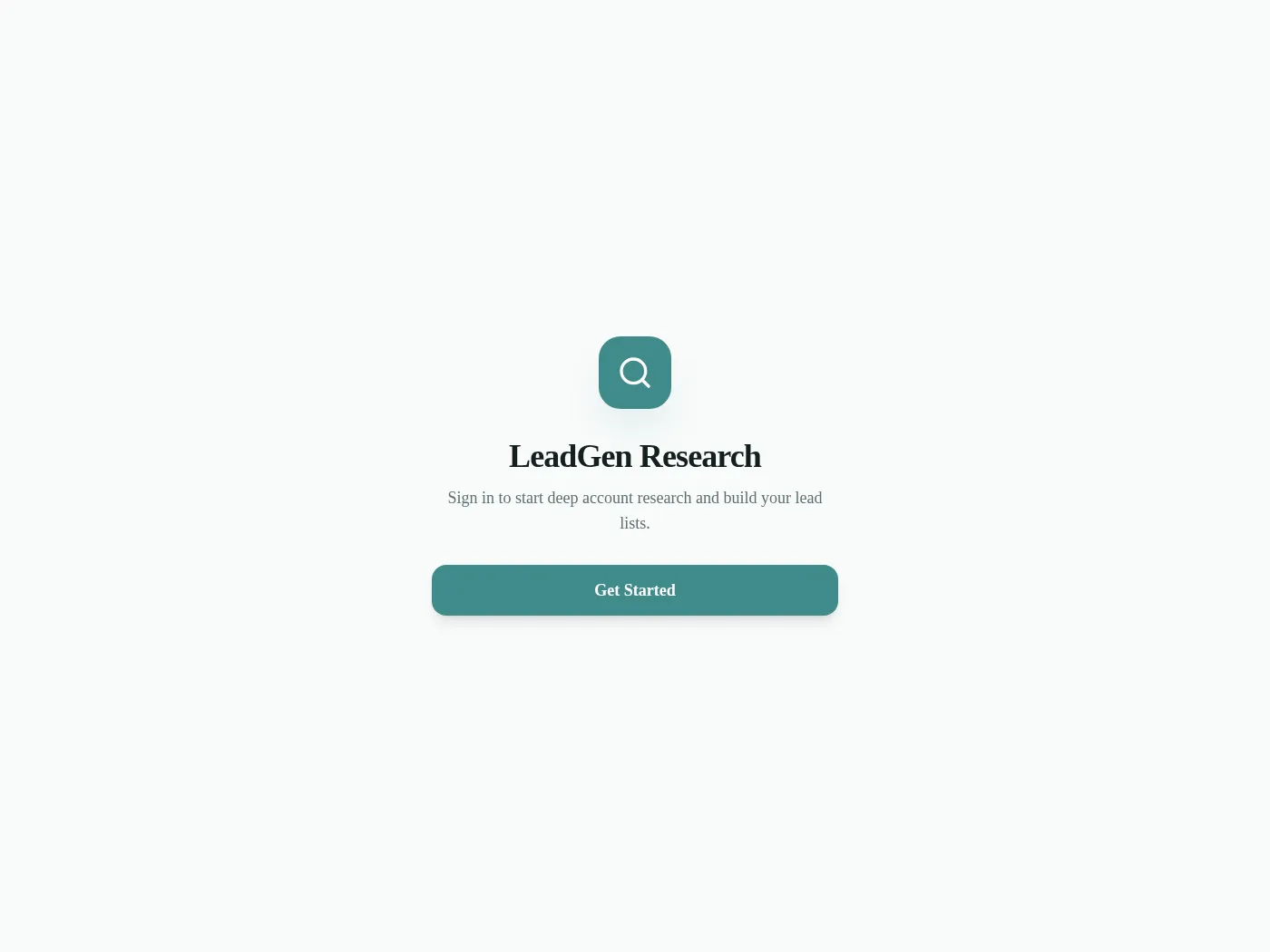LeadGen Research Dashboard