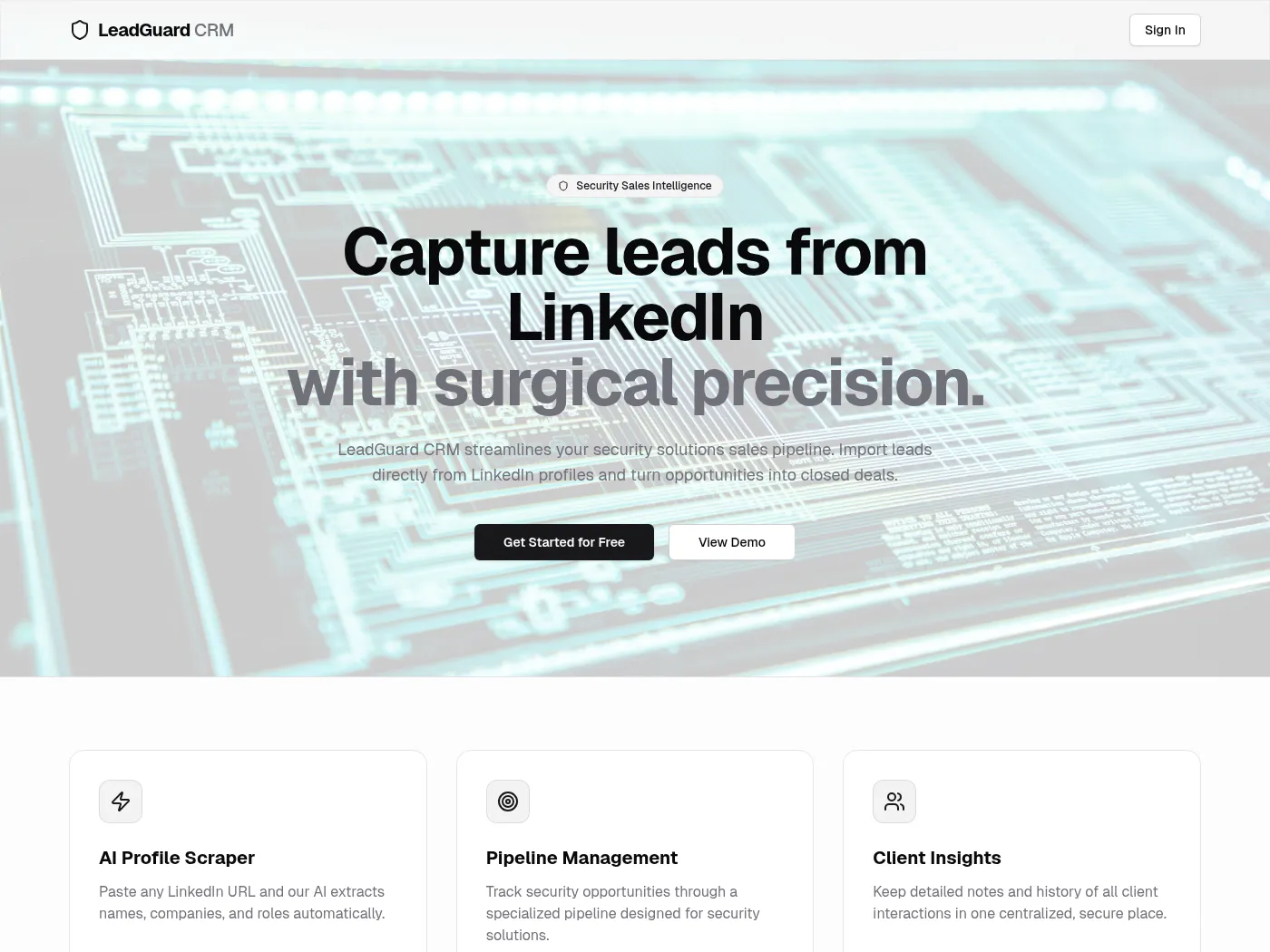 LeadGuard CRM