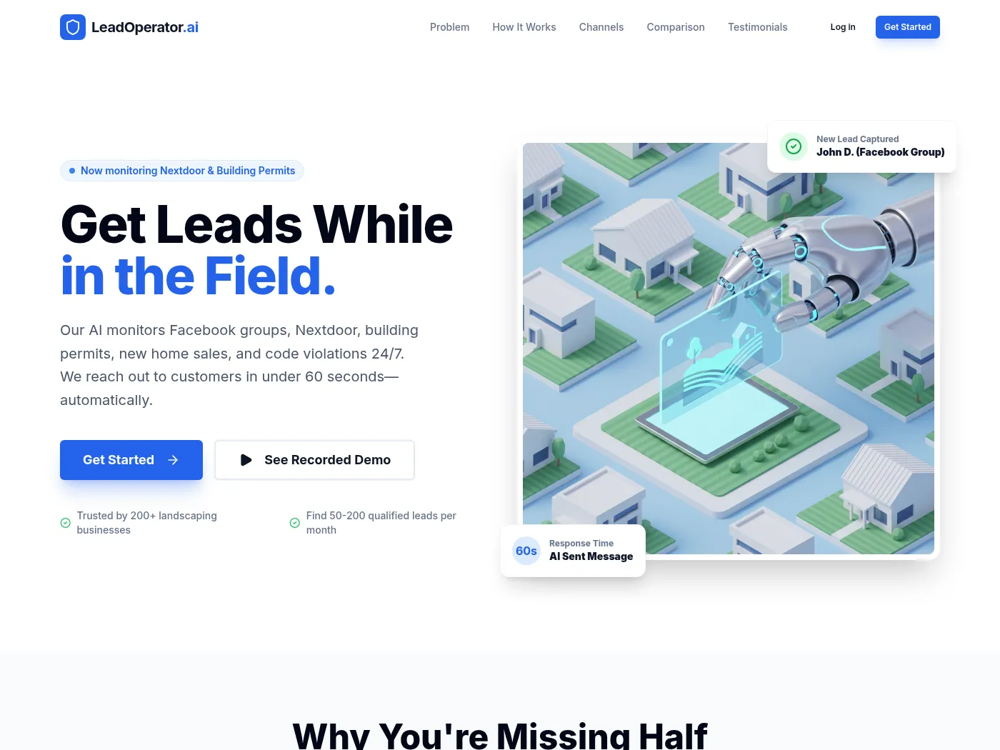 LeadOperator.ai Landing Page