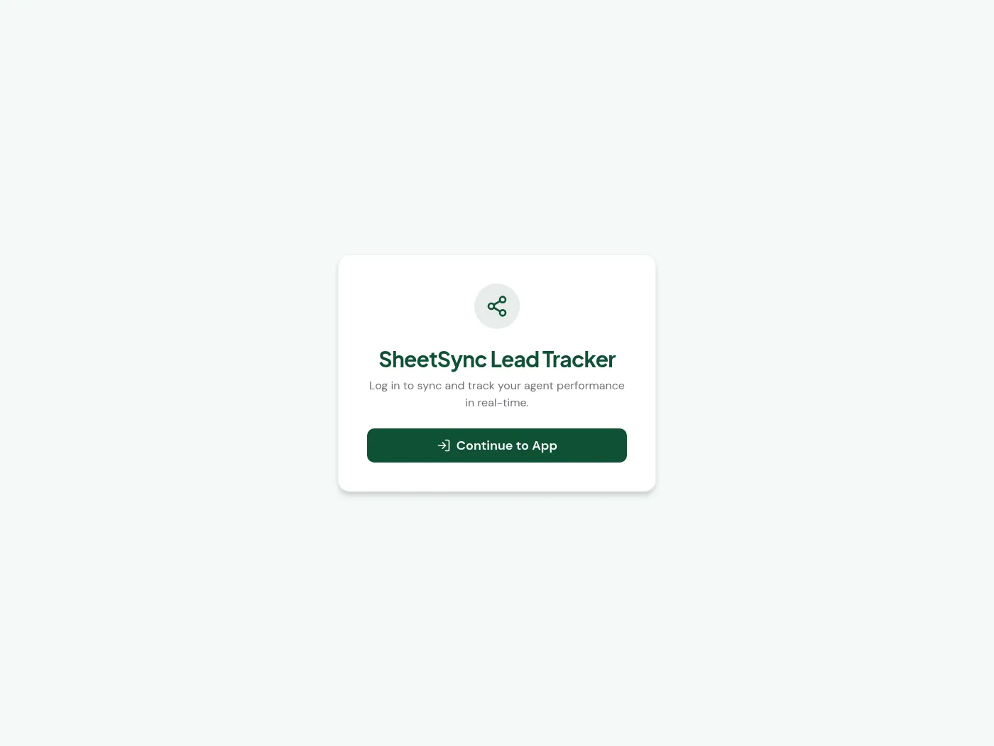 SheetSync Lead Tracker