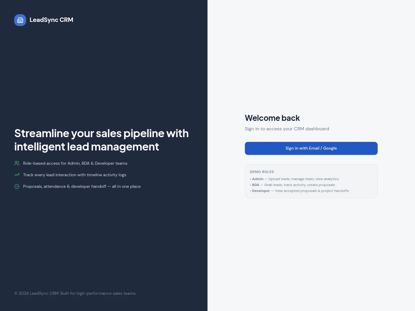 LeadSync CRM