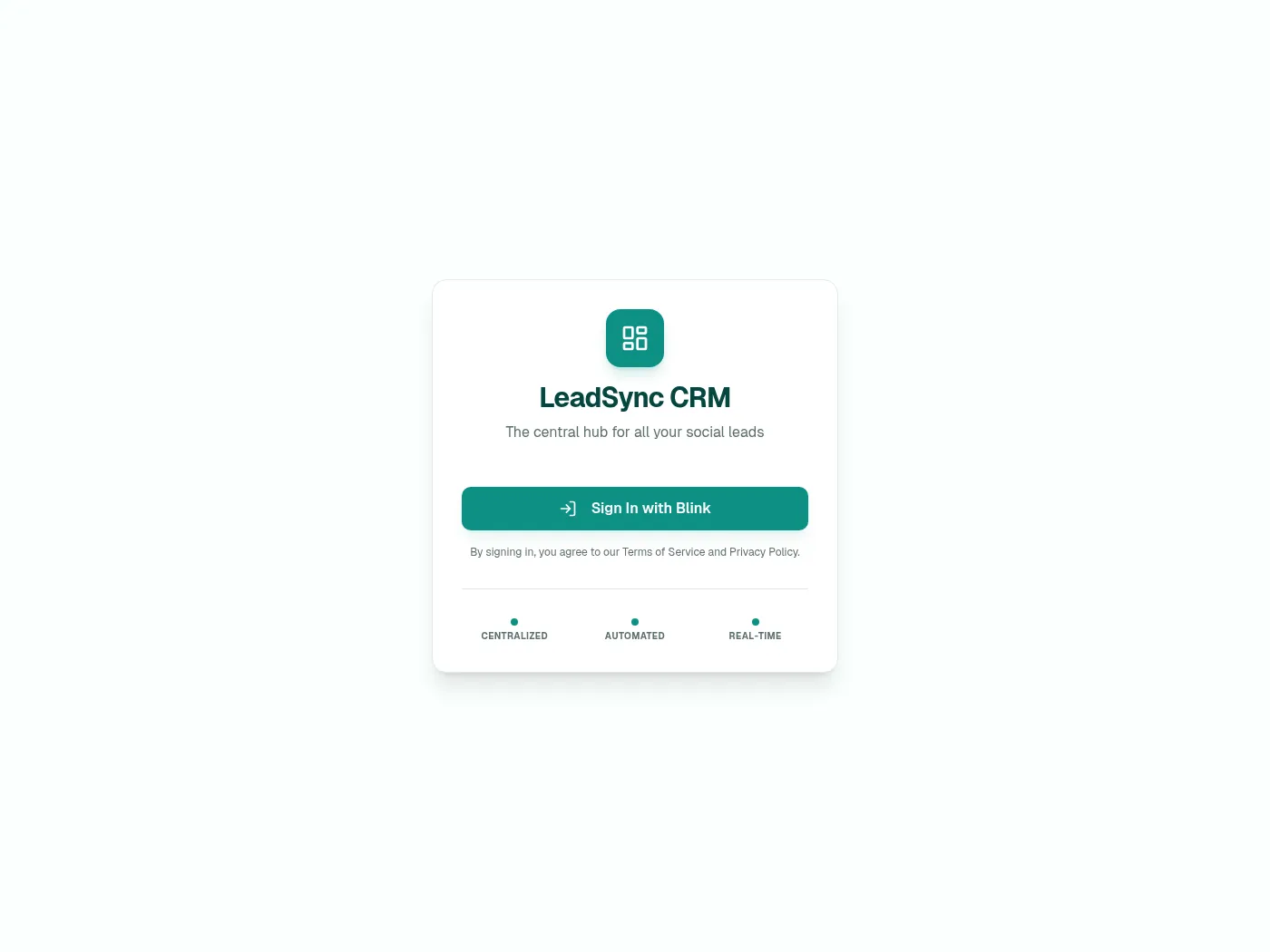 LeadSync CRM