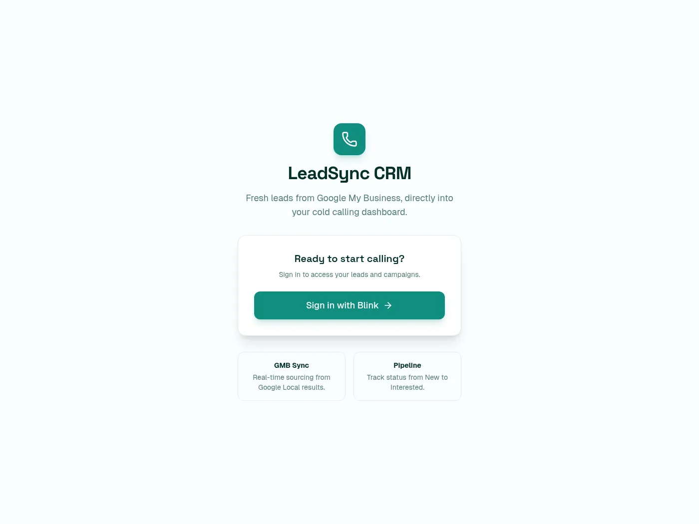 LeadSync CRM
