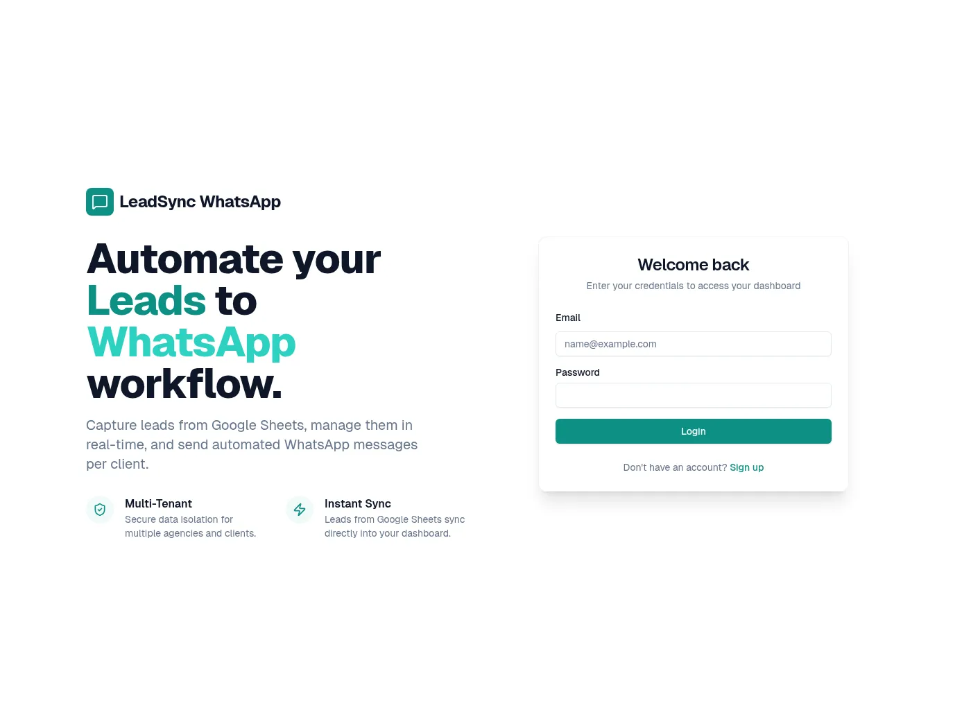 LeadSync WhatsApp Cloud