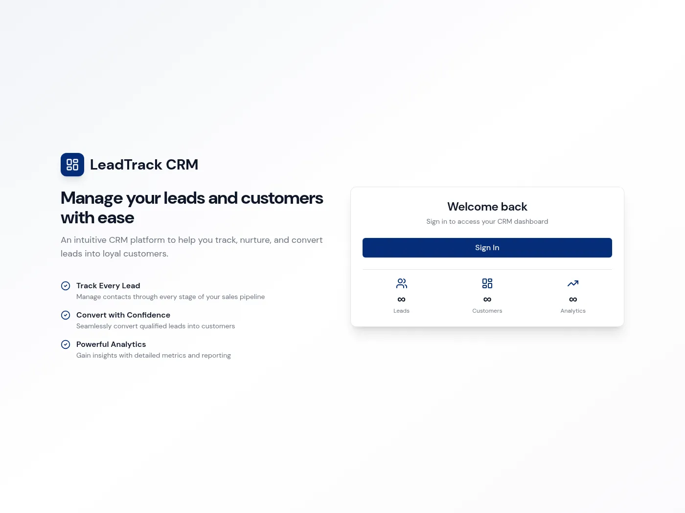 LeadTrack CRM