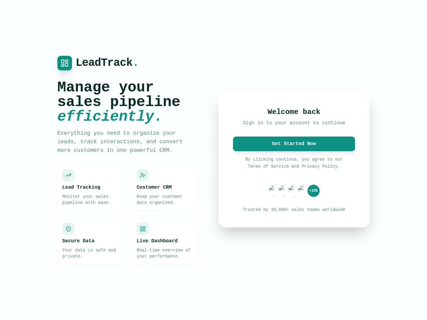 LeadTrack CRM