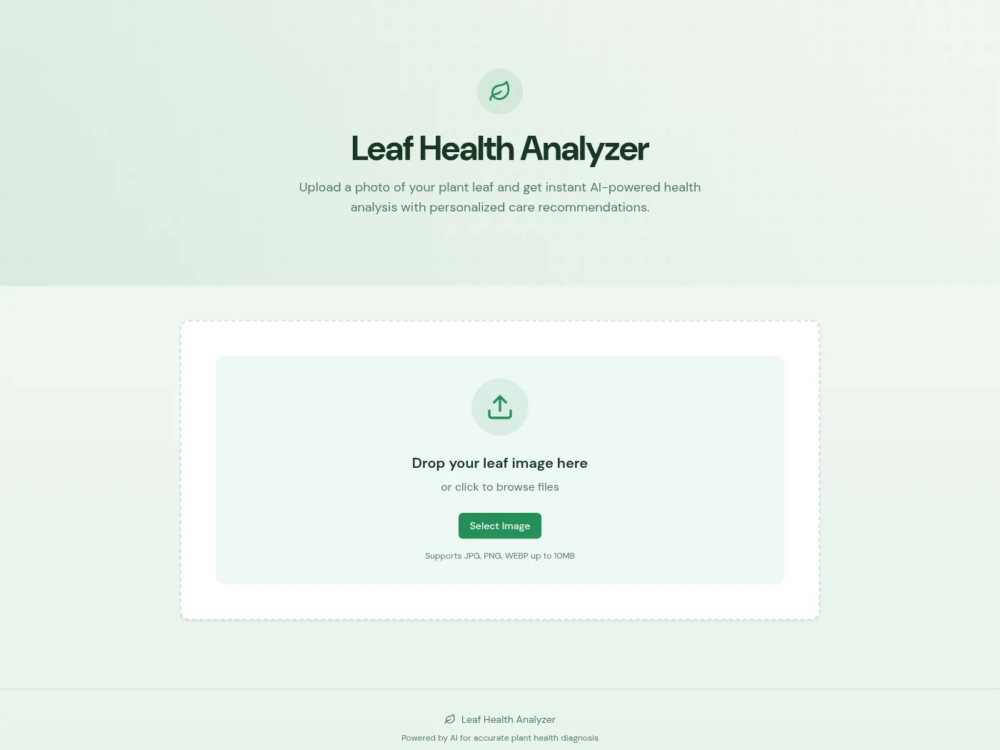 Leaf Health Analyzer
