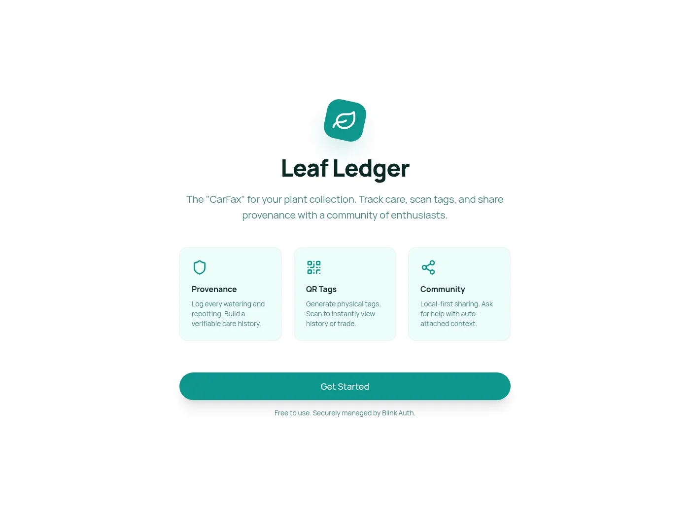 Leaf Ledger