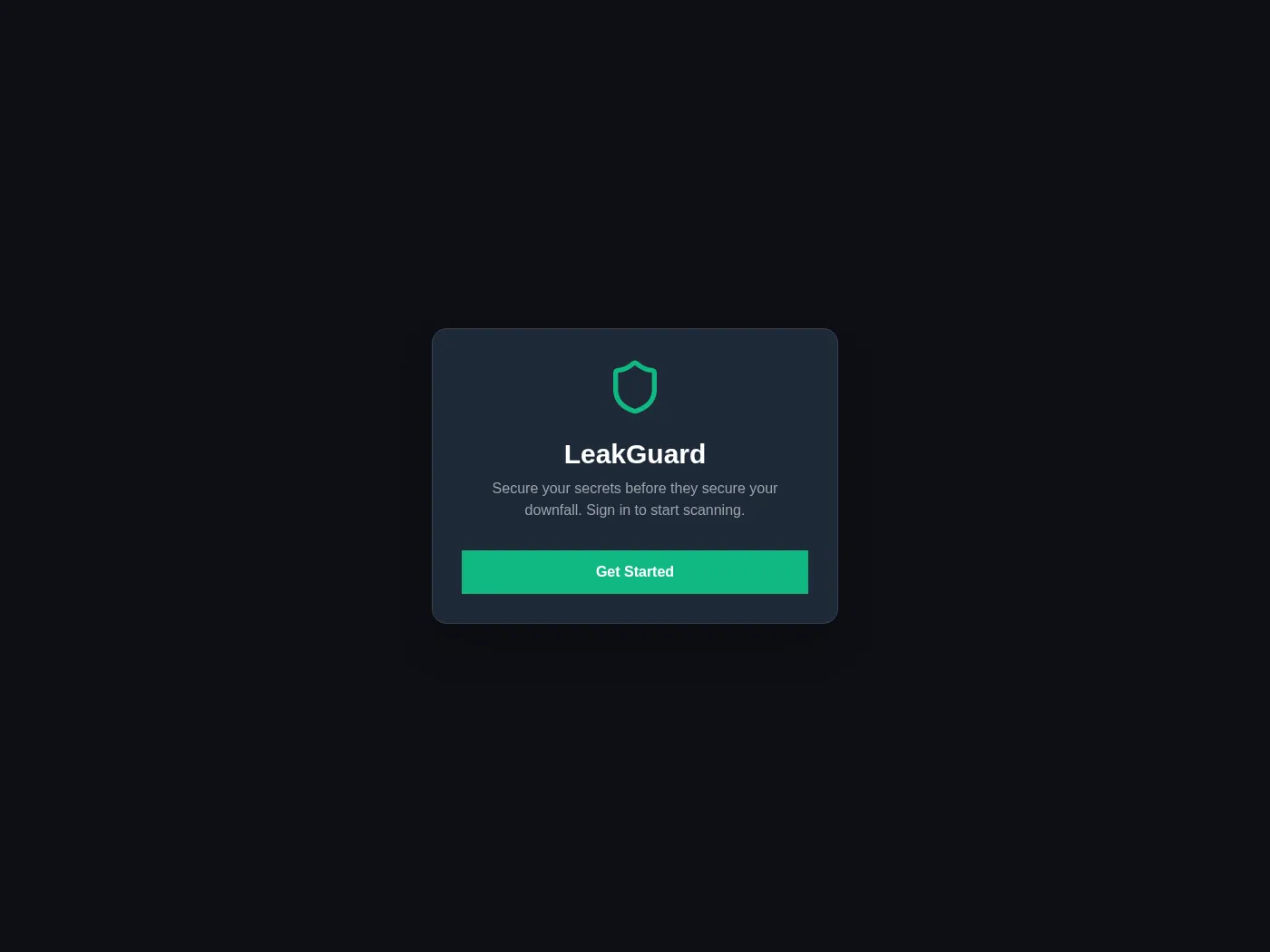 LeakGuard Scanner