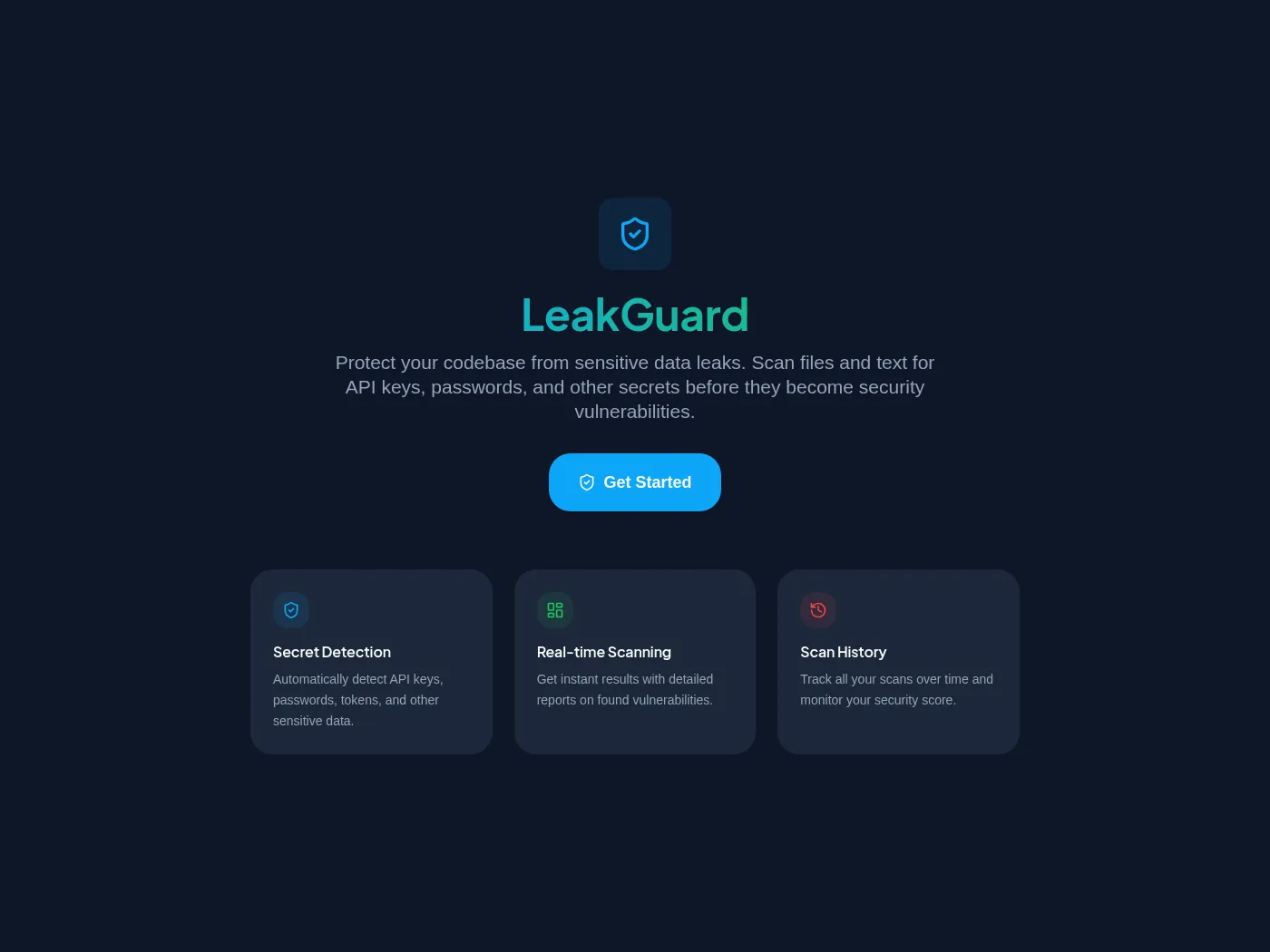 LeakGuard Scanner