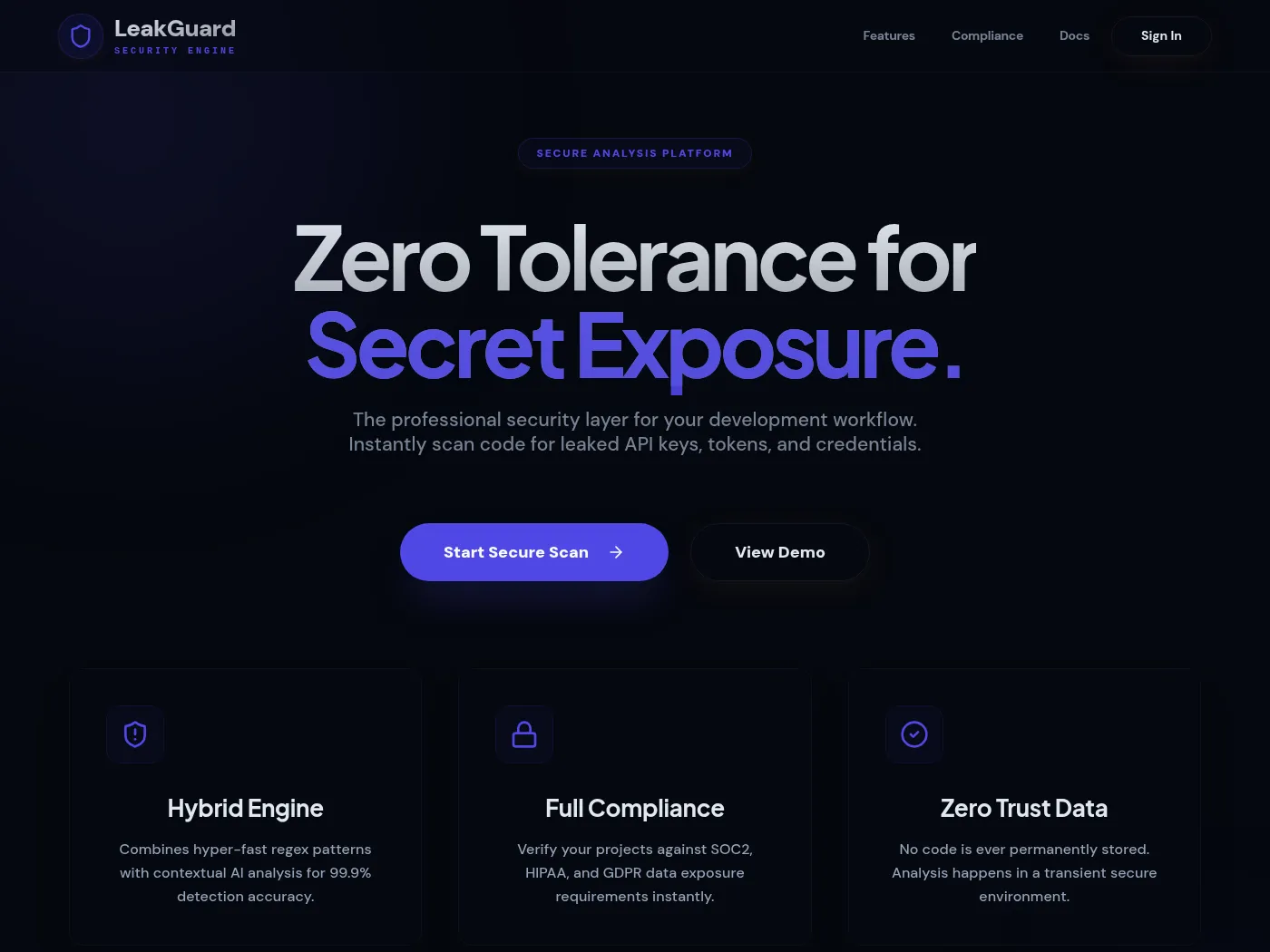 LeakGuard Scanner