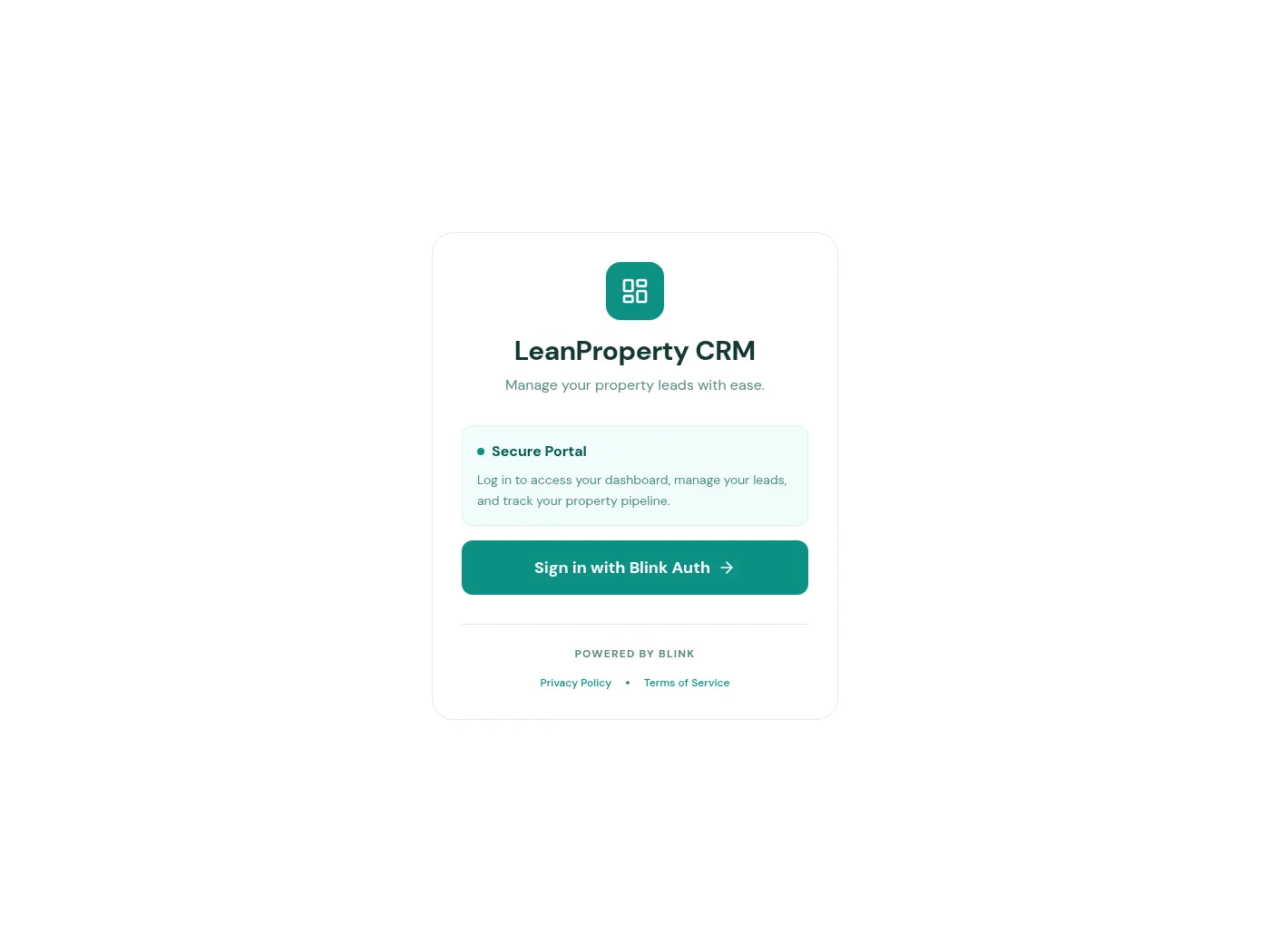 Lean Property CRM