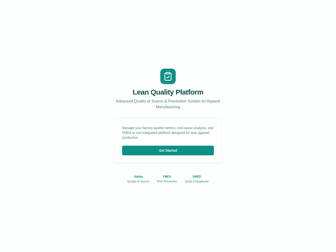Lean Quality Platform