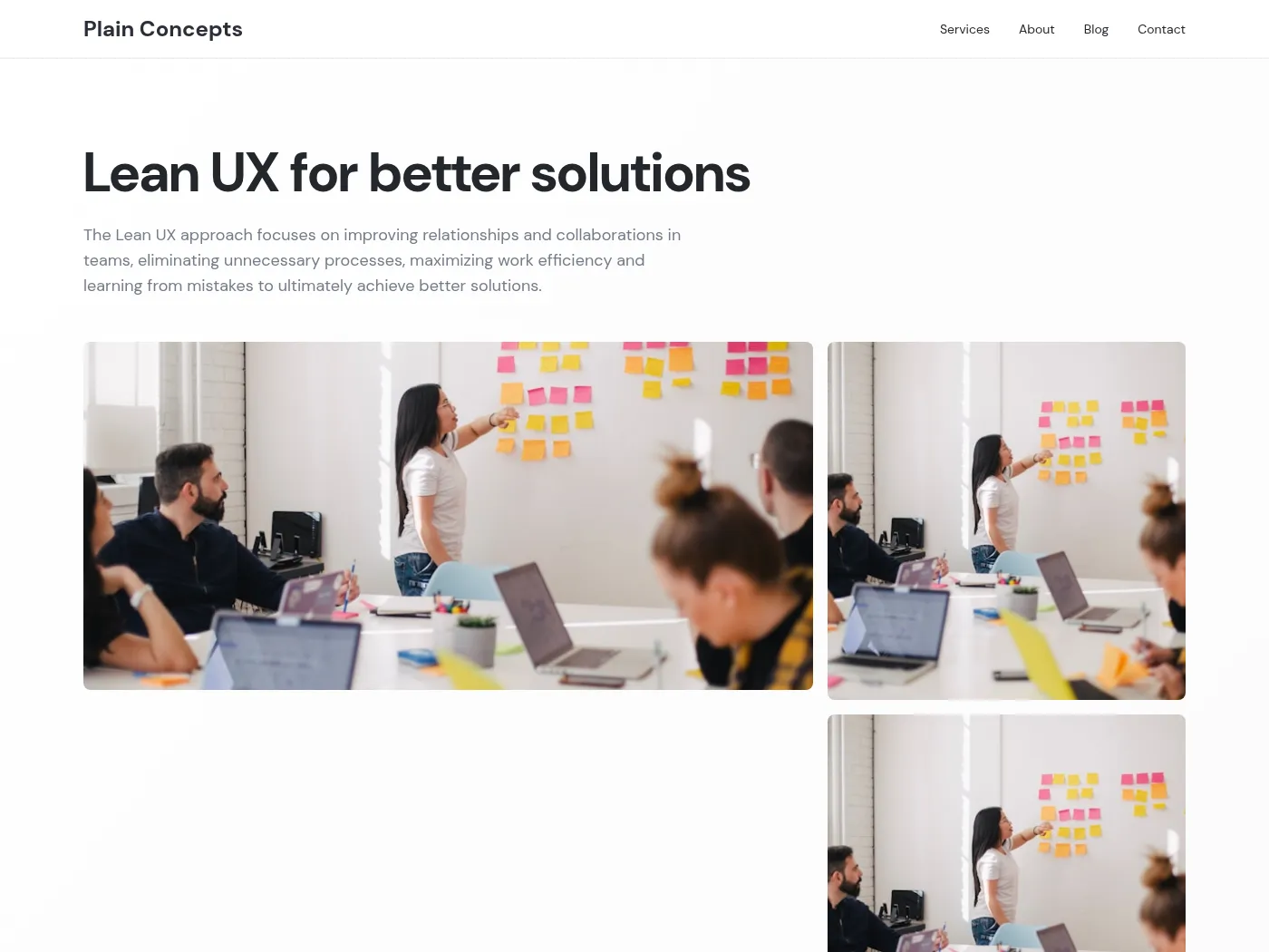 Lean UX Concepts Clone