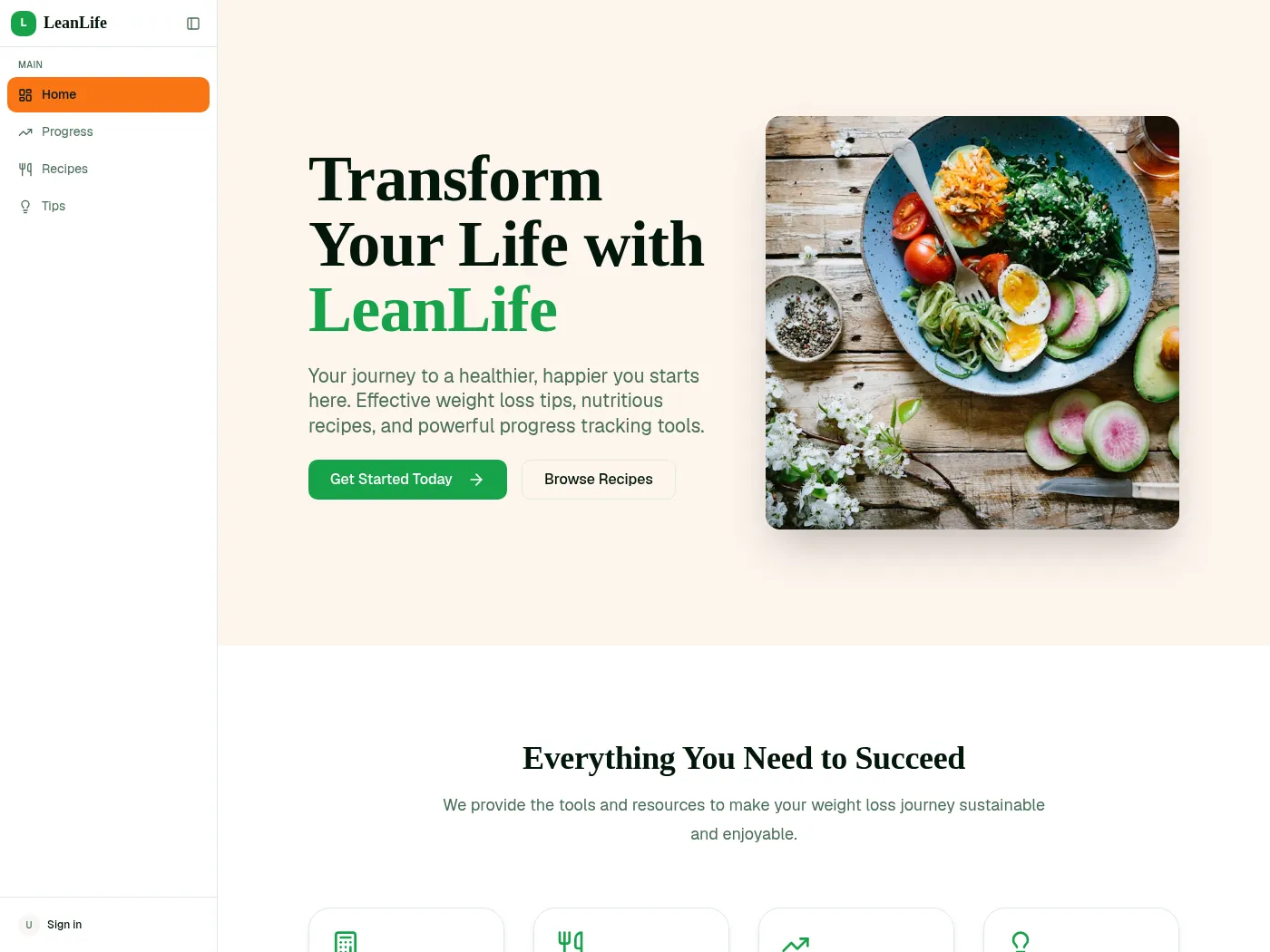 LeanLife Website