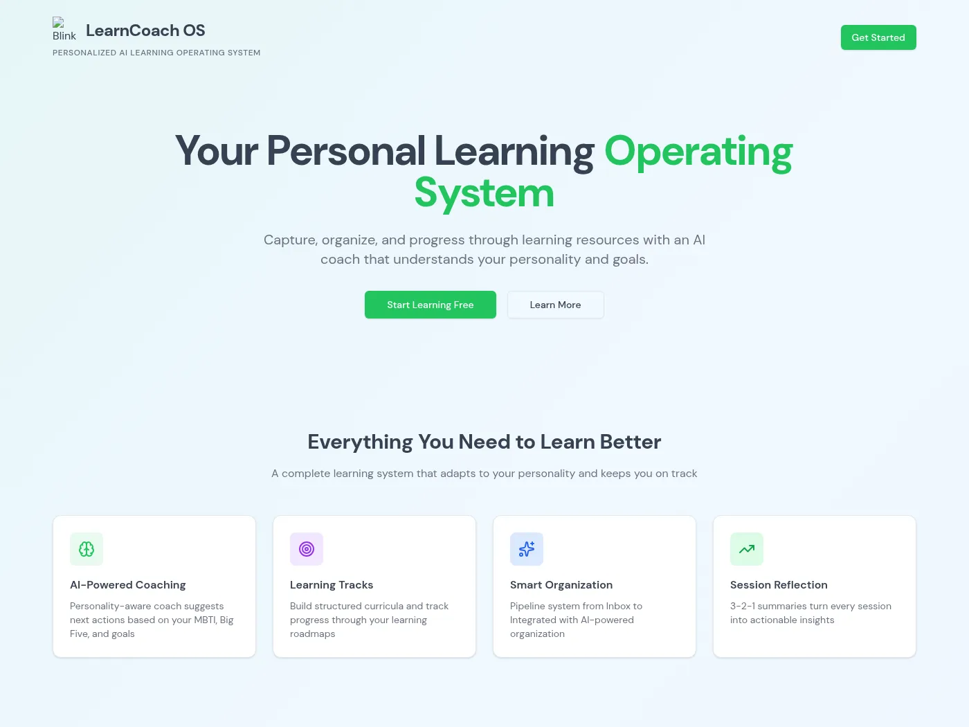 LearnCoach OS: Personalized AI Learning Operating System