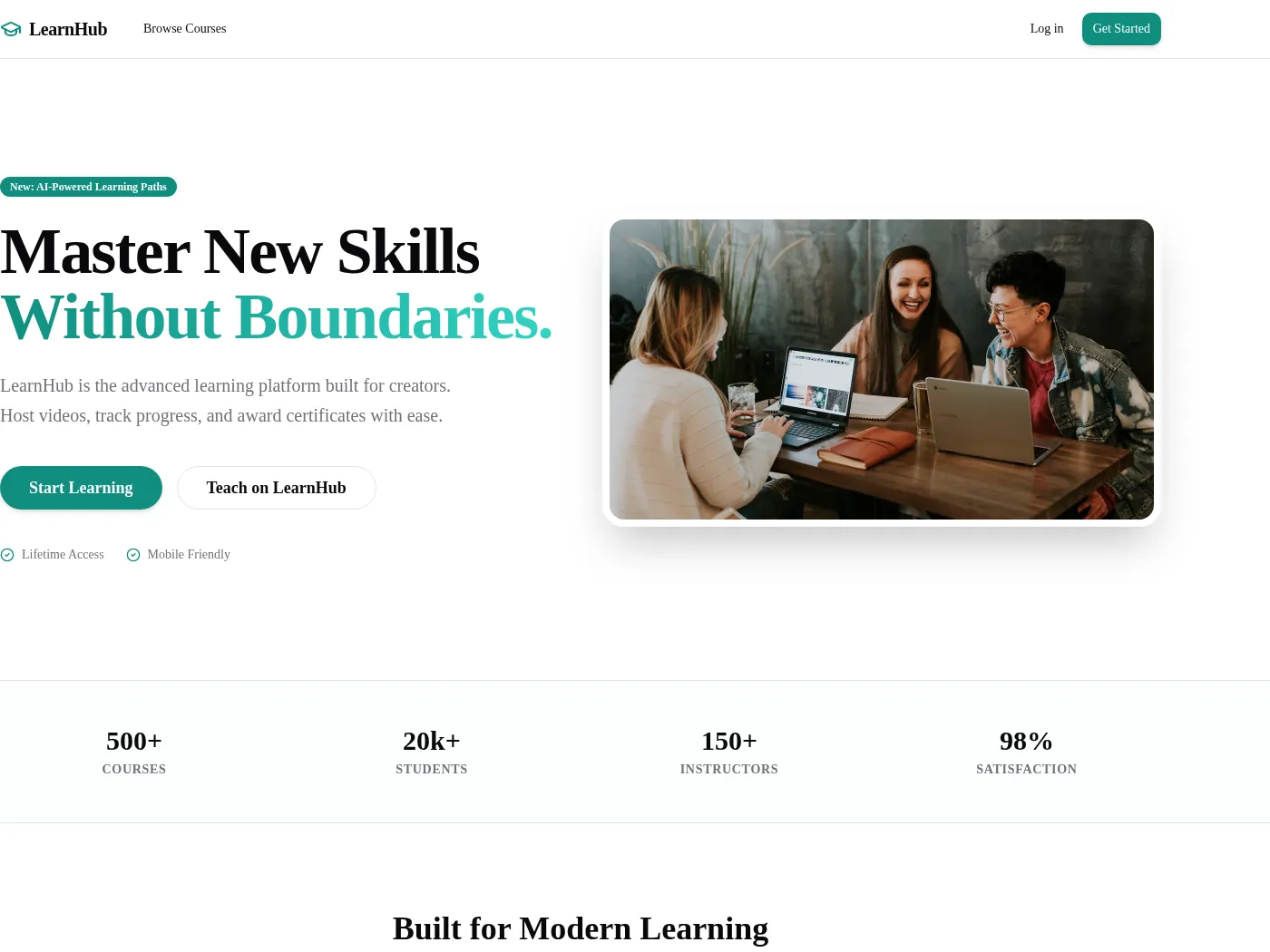 LearnHub Course Platform