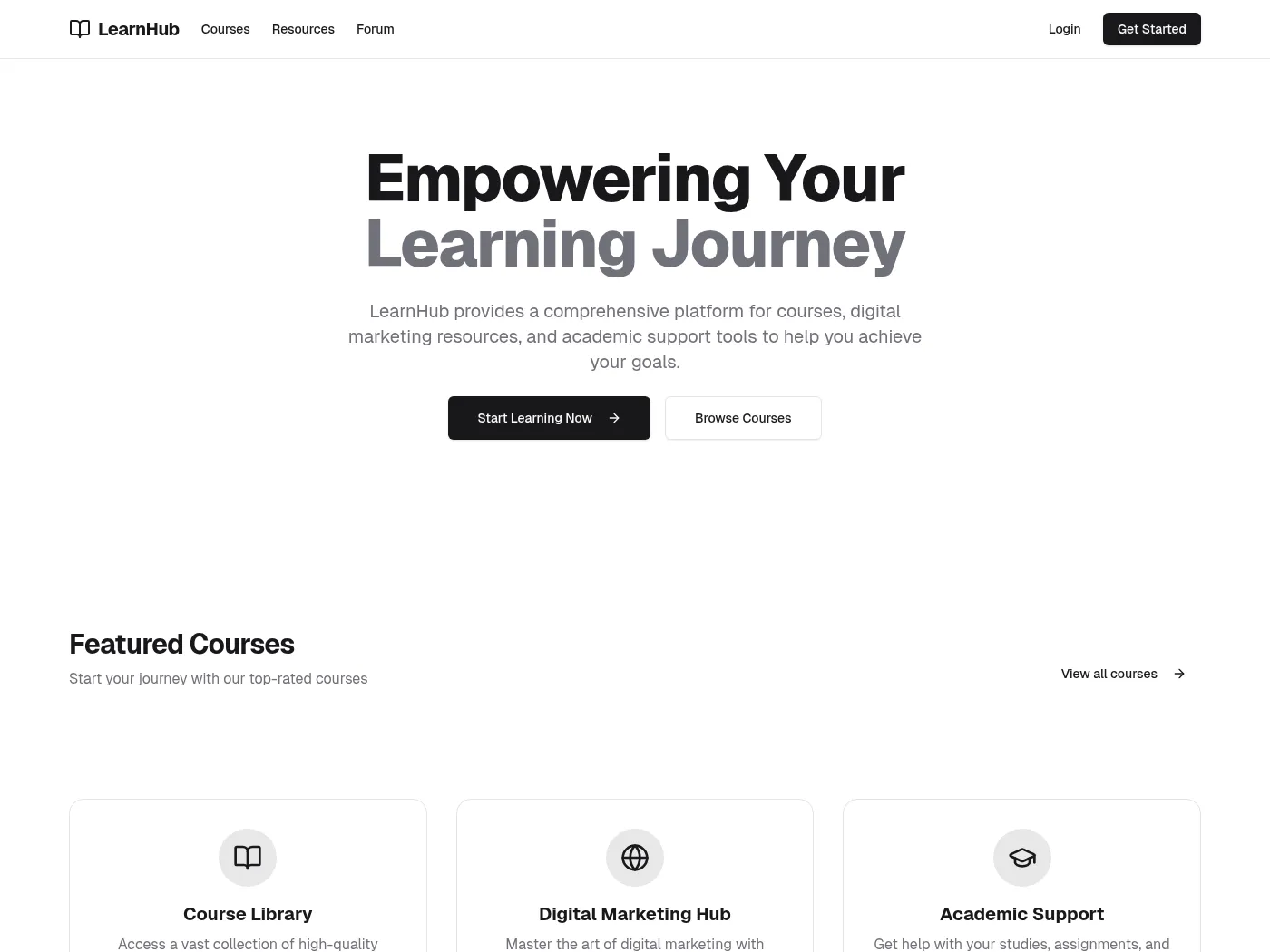 LearnHub Online Platform