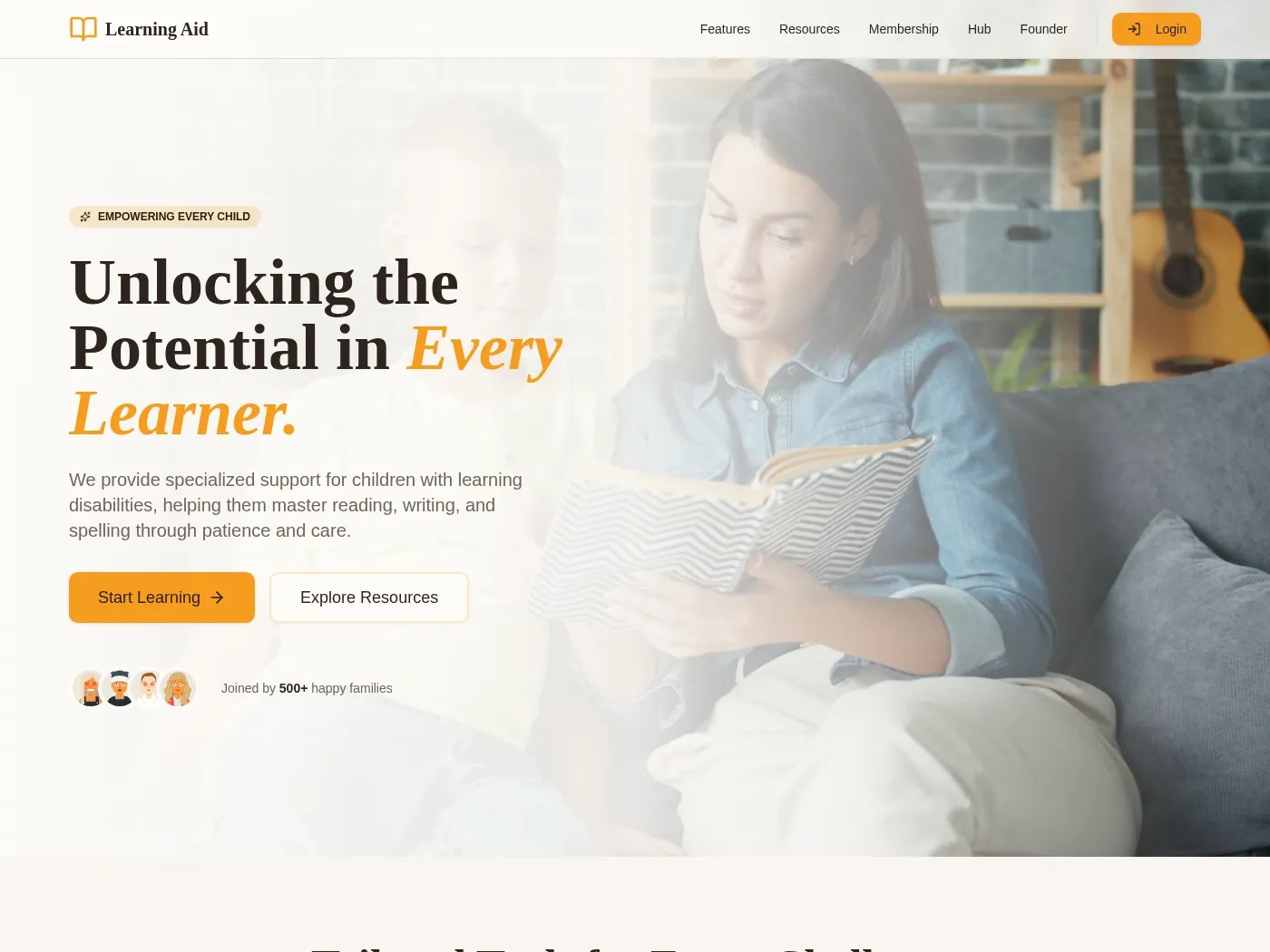 Learning Aid Web Hub