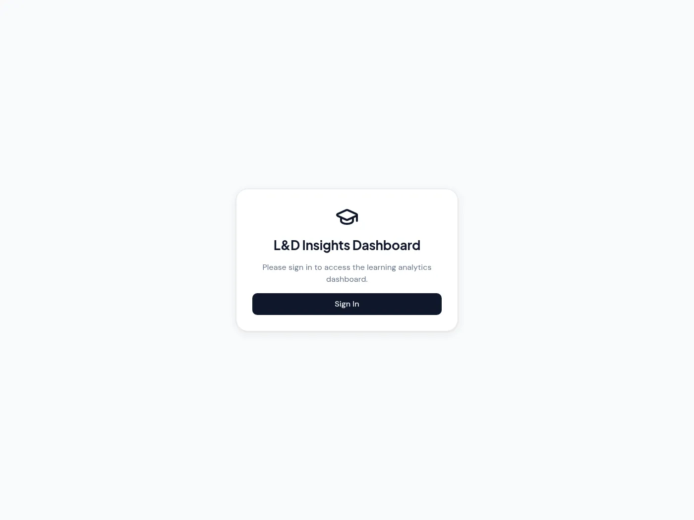 L&D Insights Dashboard