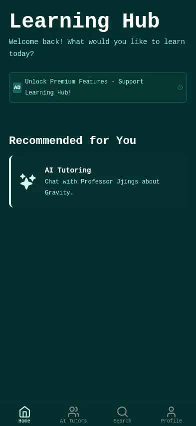 Learning Hub AI Tutors