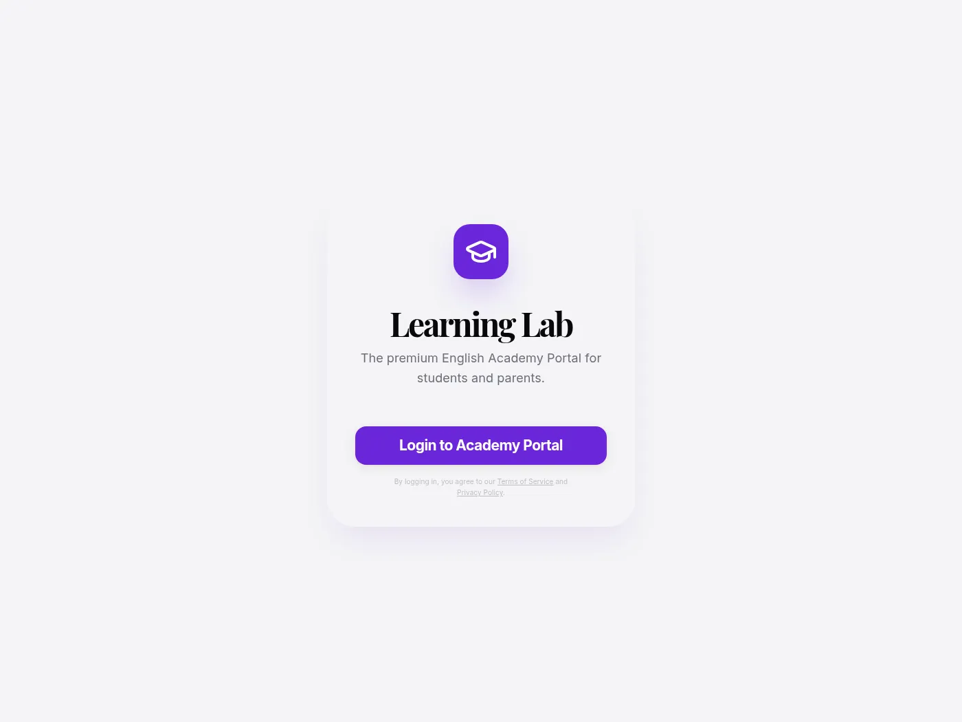 Learning Lab Academy Portal