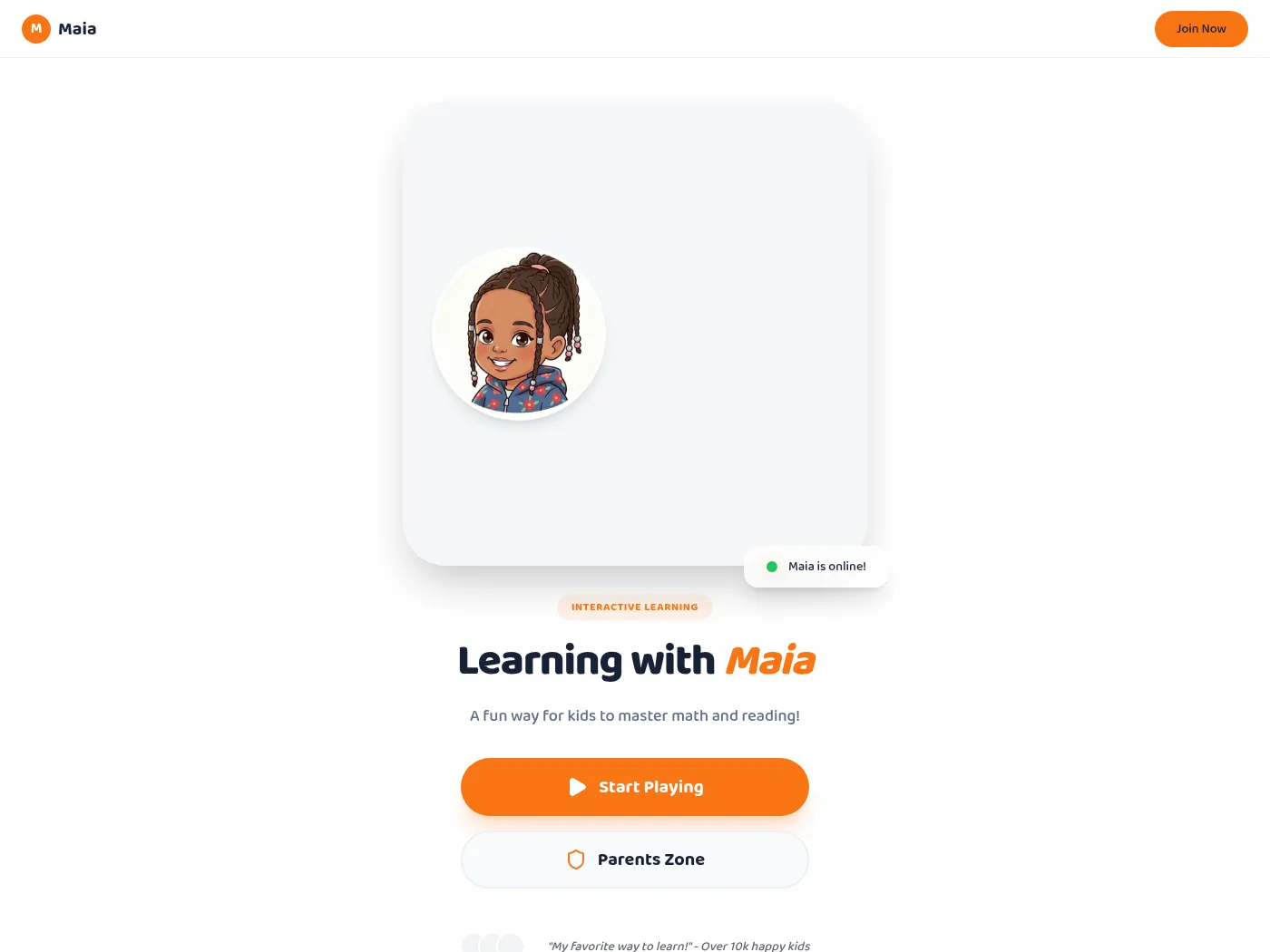 Learning With Maia