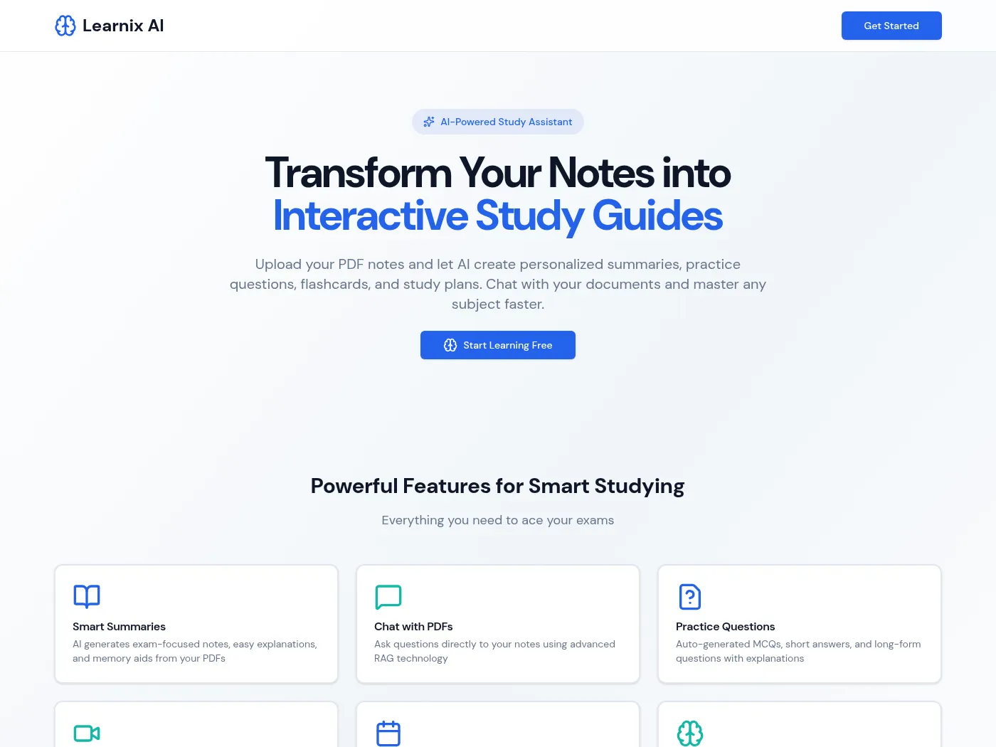 Learnix AI Study Platform