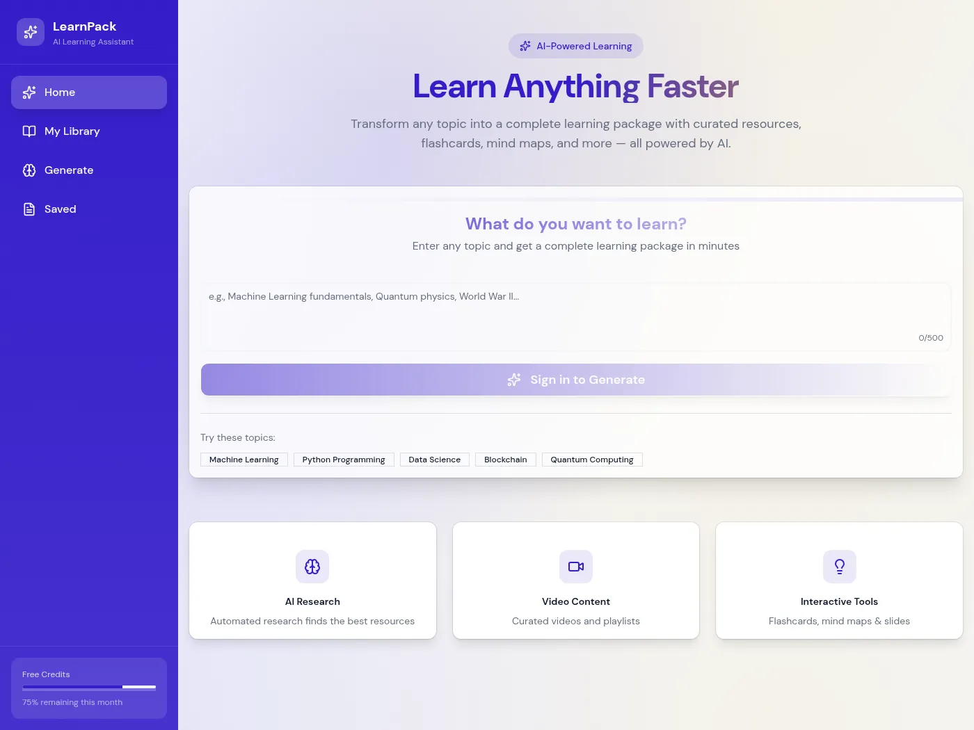 LearnPack AI