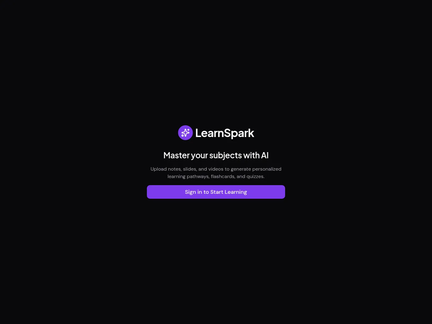 LearnSpark AI Study App