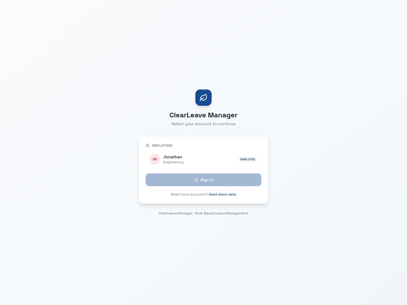ClearLeave Manager