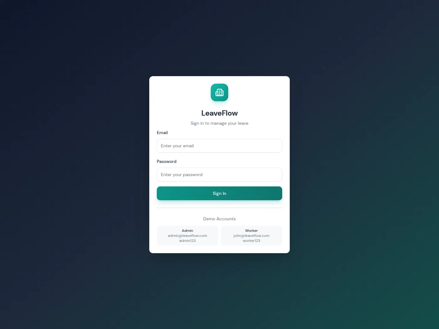 LeaveFlow Manager