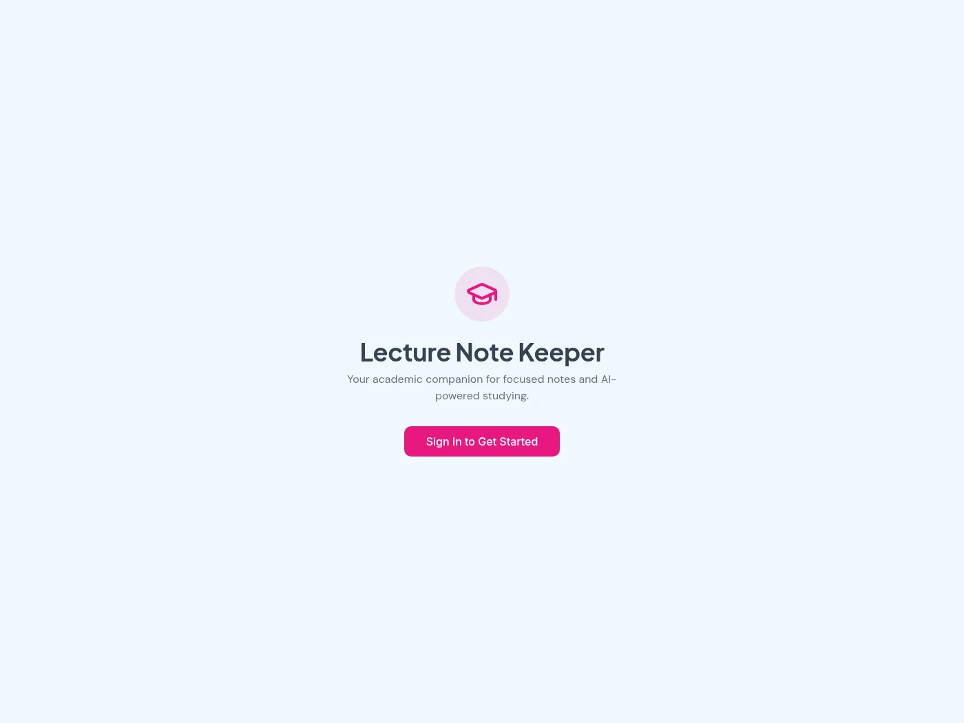 Lecture Note Keeper