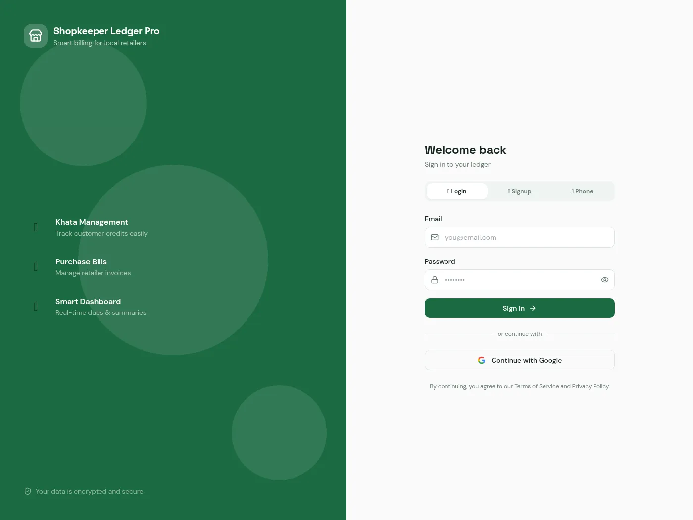 Shopkeeper Ledger Pro