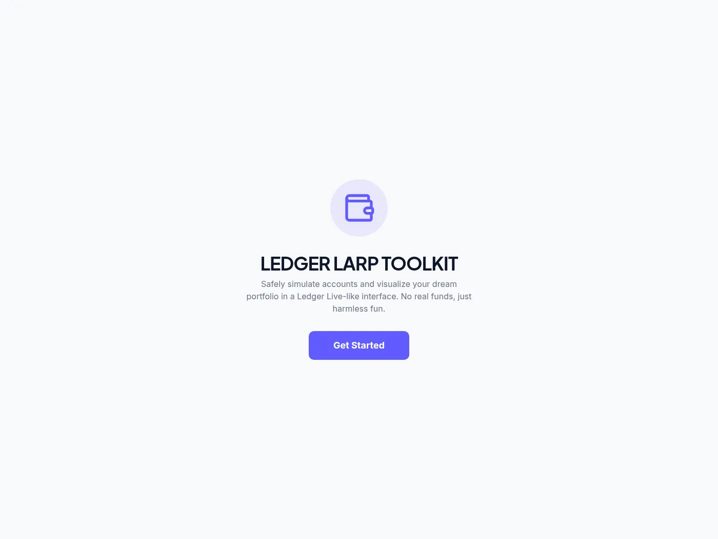 Ledger Larp Toolkit