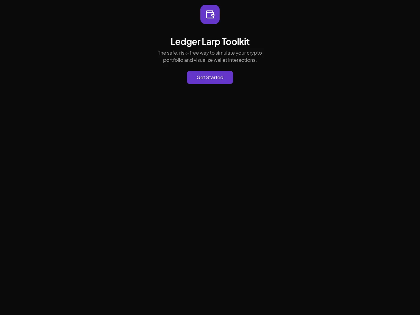 Ledger Larp Toolkit