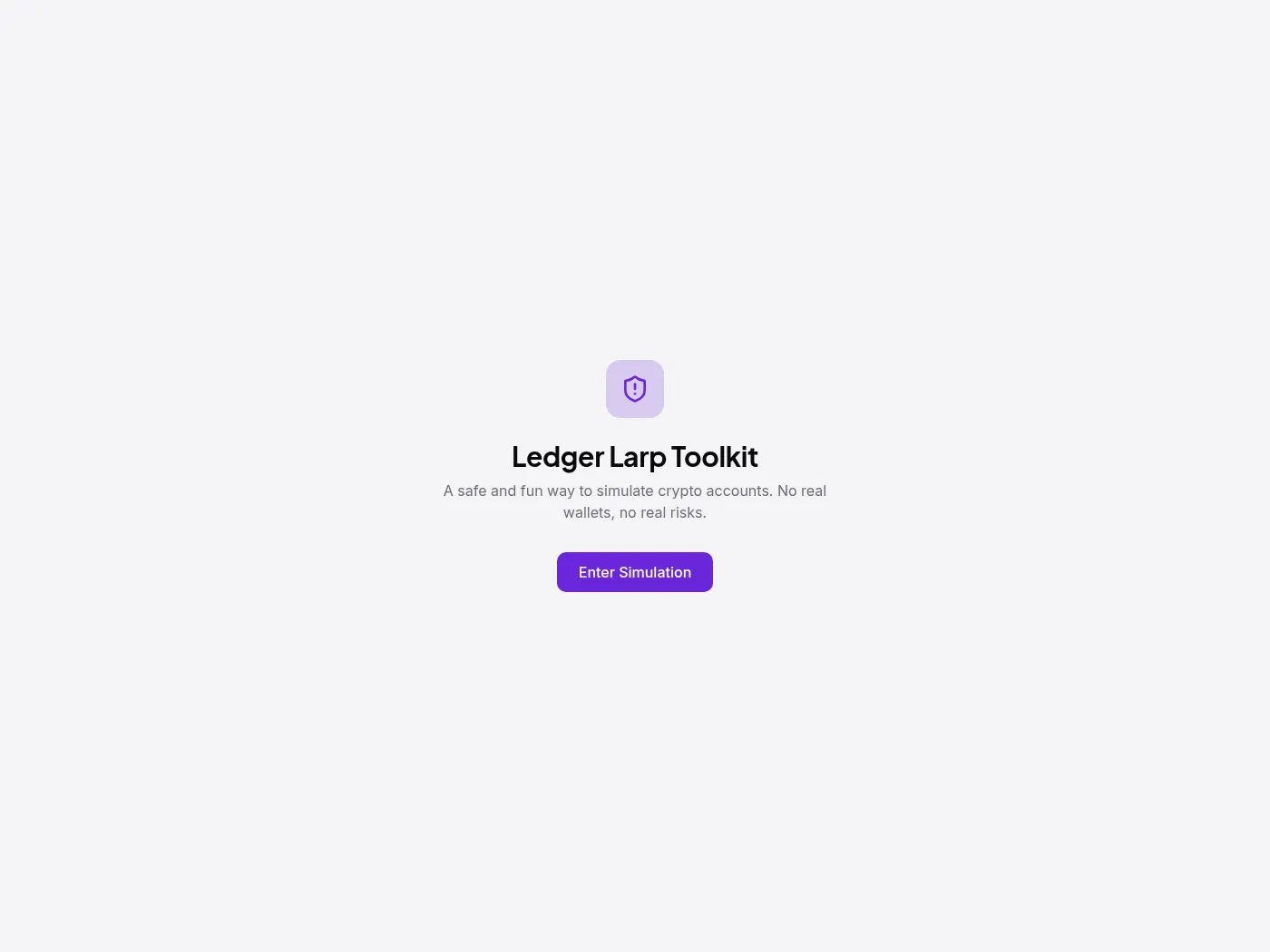 Ledger Larp Toolkit