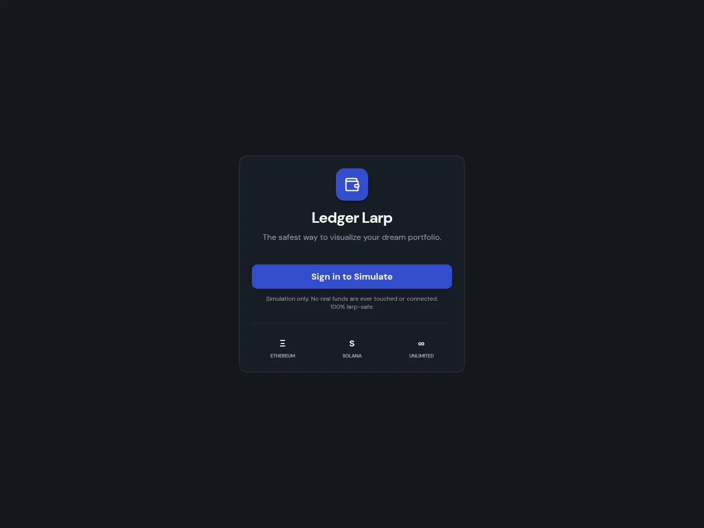 Ledger Larp Toolkit