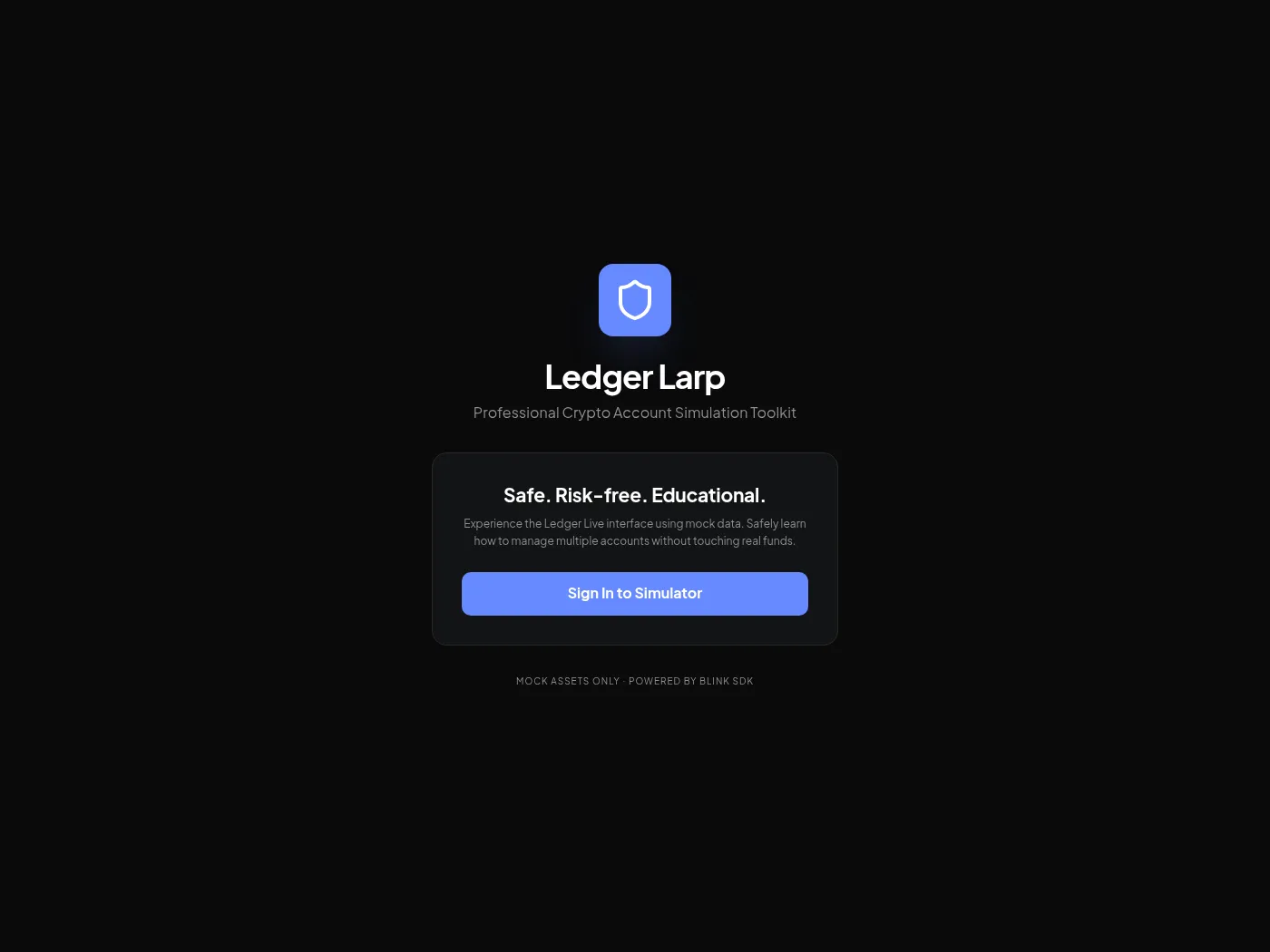 Ledger Larp Toolkit