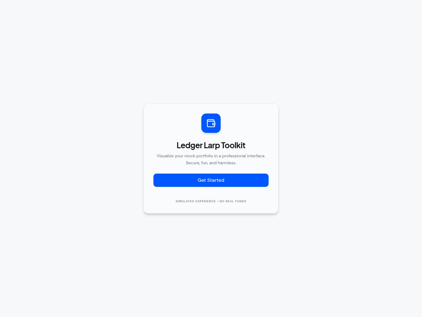 Ledger Larp Toolkit