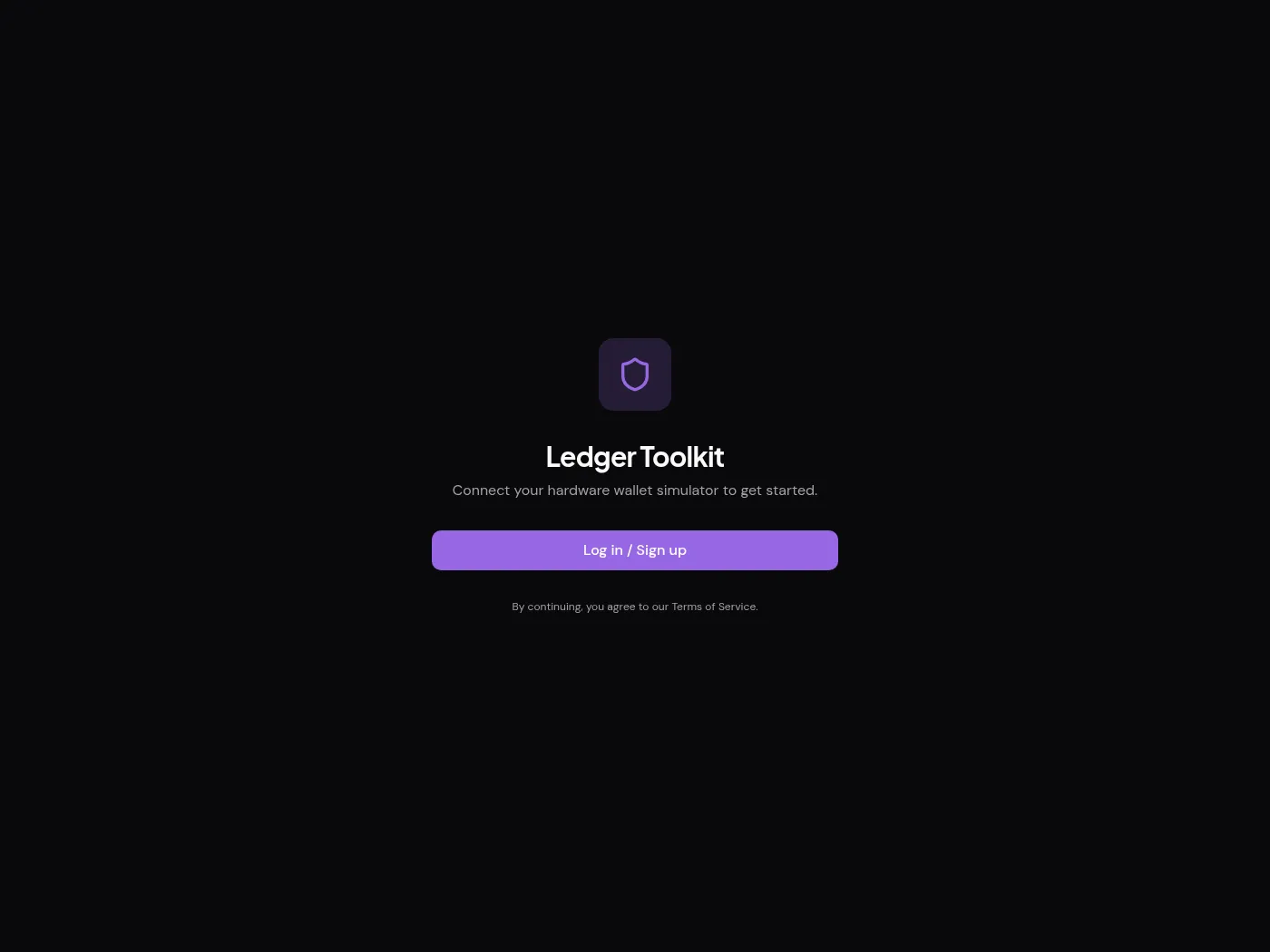 Ledger Toolkit Simulator