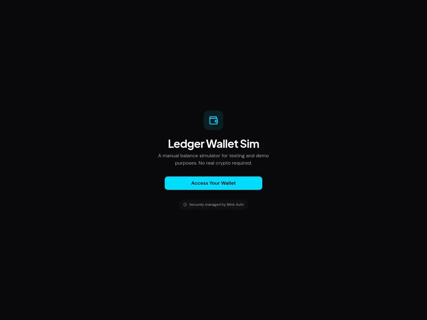 Ledger Wallet Sim
