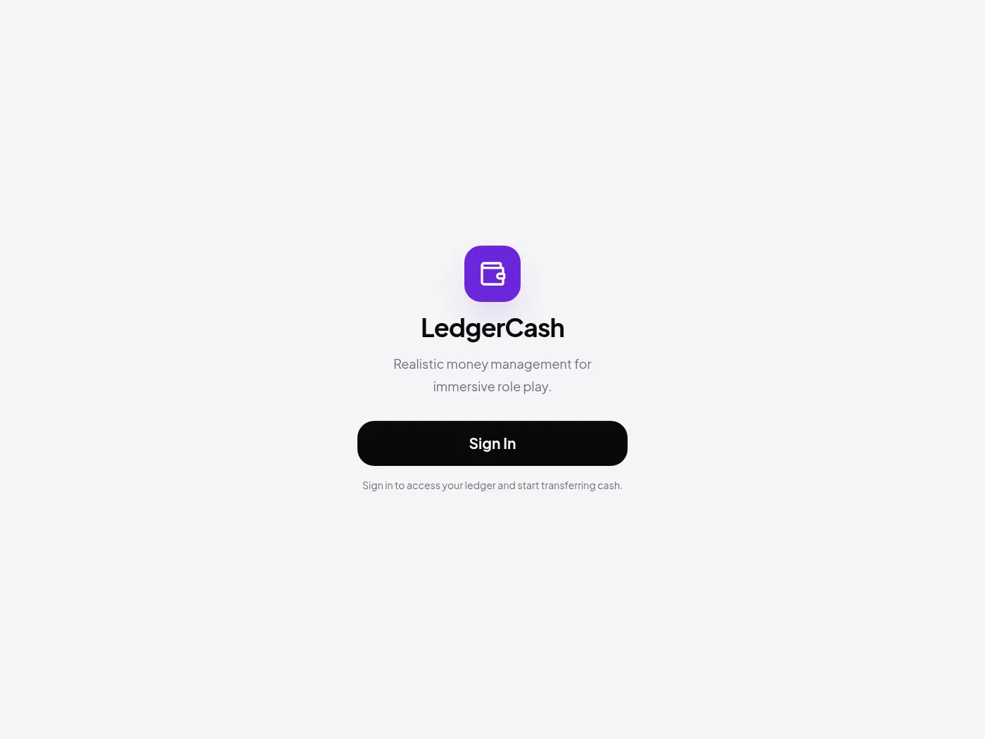 LedgerCash LARP Toolkit