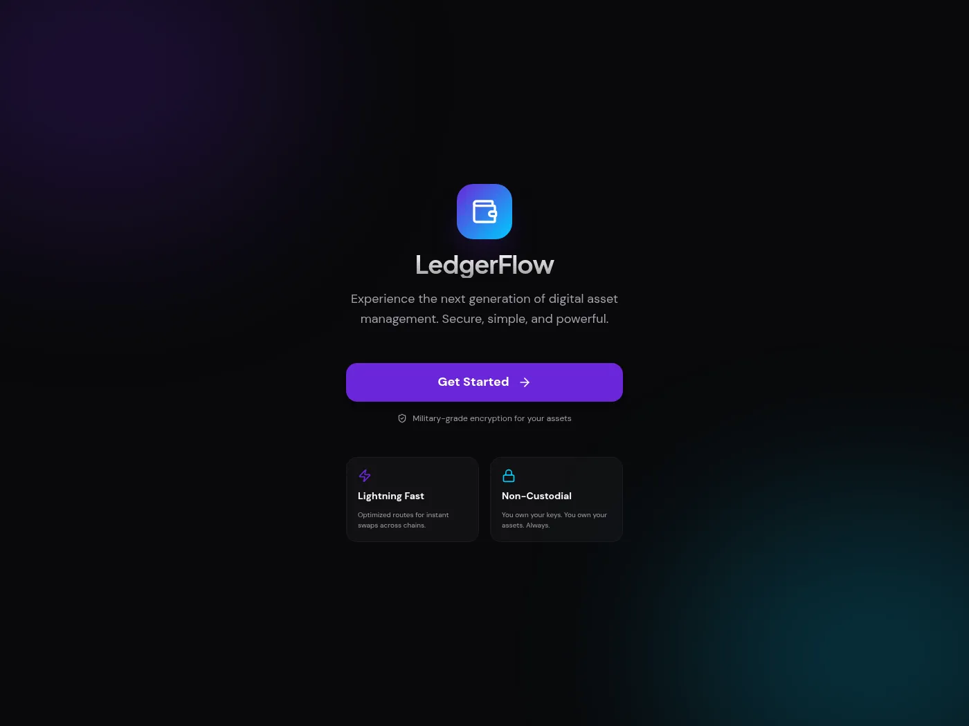 LedgerFlow Crypto Wallet