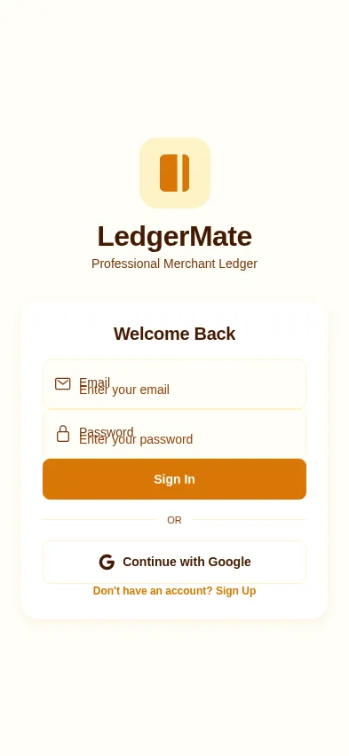 LedgerMate Mobile