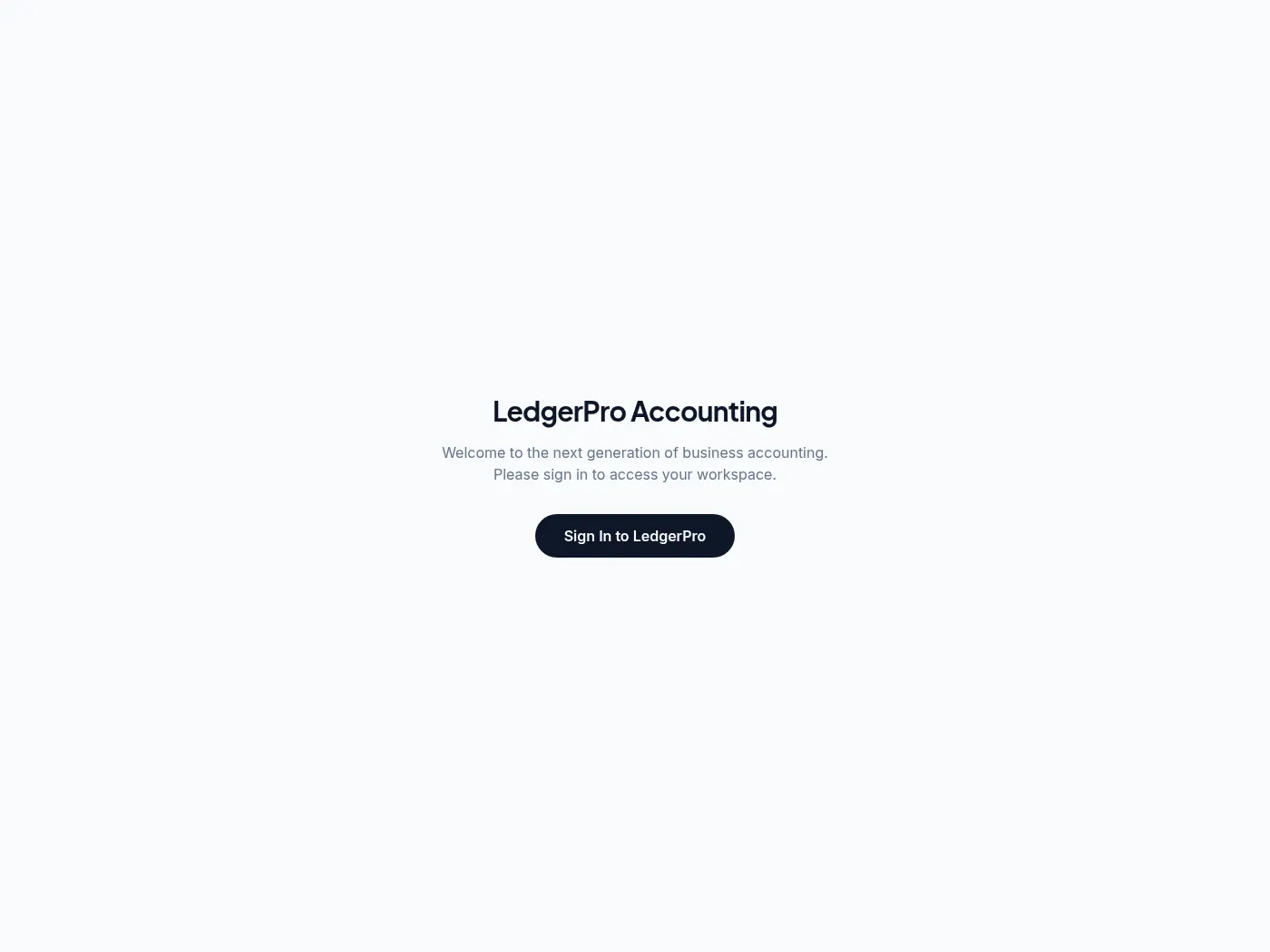 LedgerPro Accounting Suite